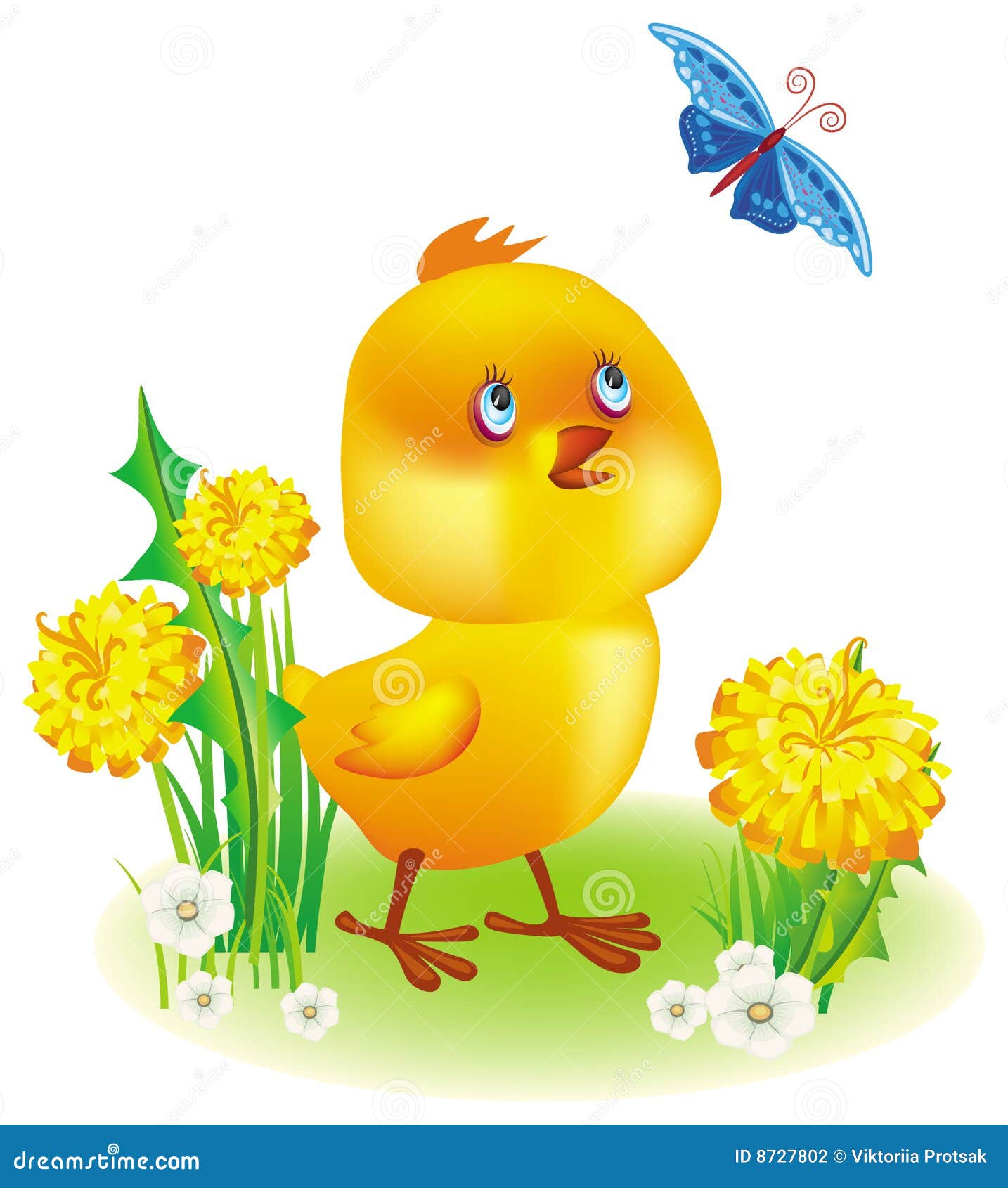 Little Yellow Chicken Chick Different Emotions And Situations Set Of ...