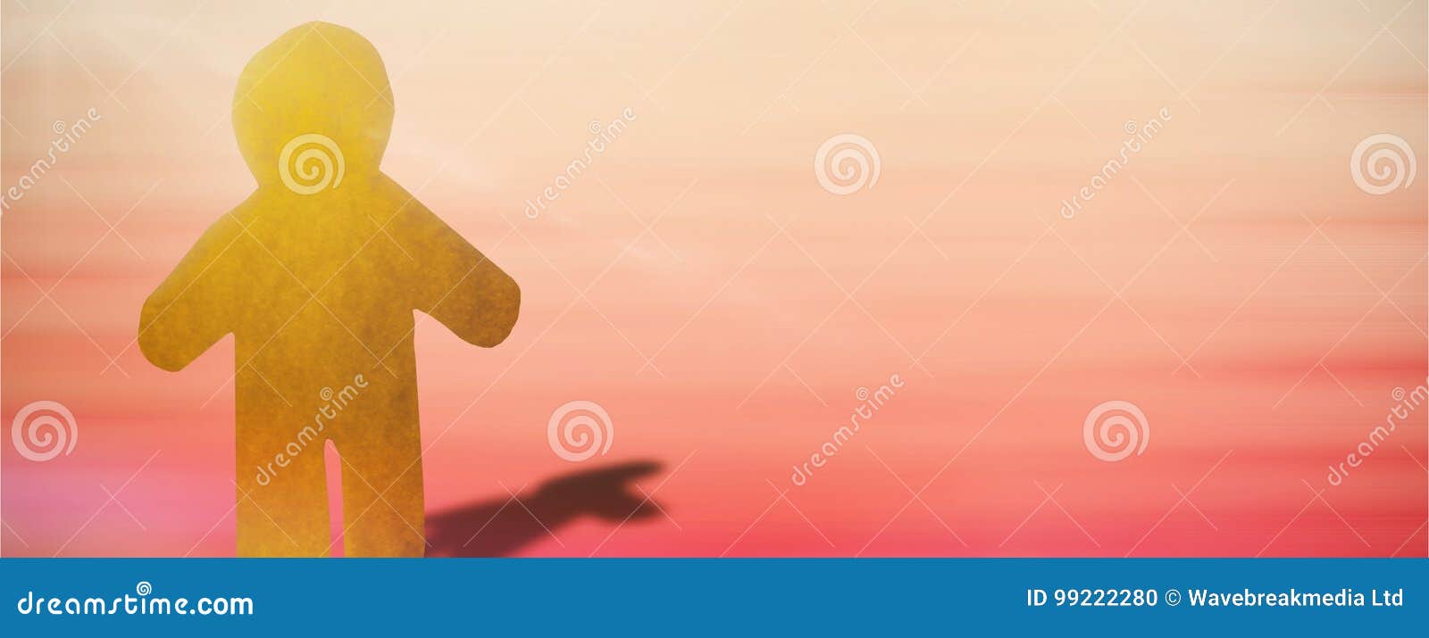 Composite Image of Little Yellow Man Stock Illustration - Illustration ...