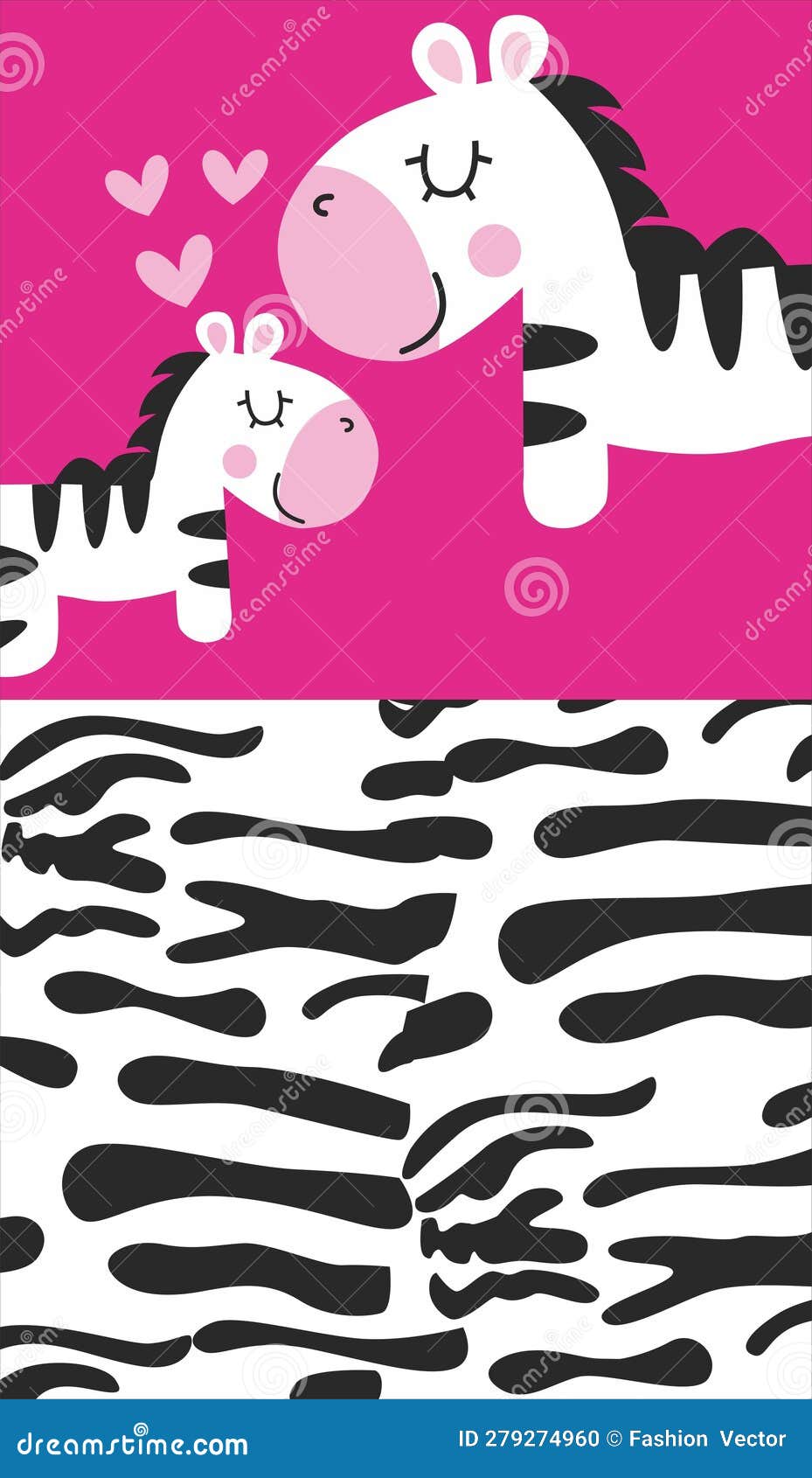 Little Zebra Print Vector Art Stock Vector - Illustration of artwork ...
