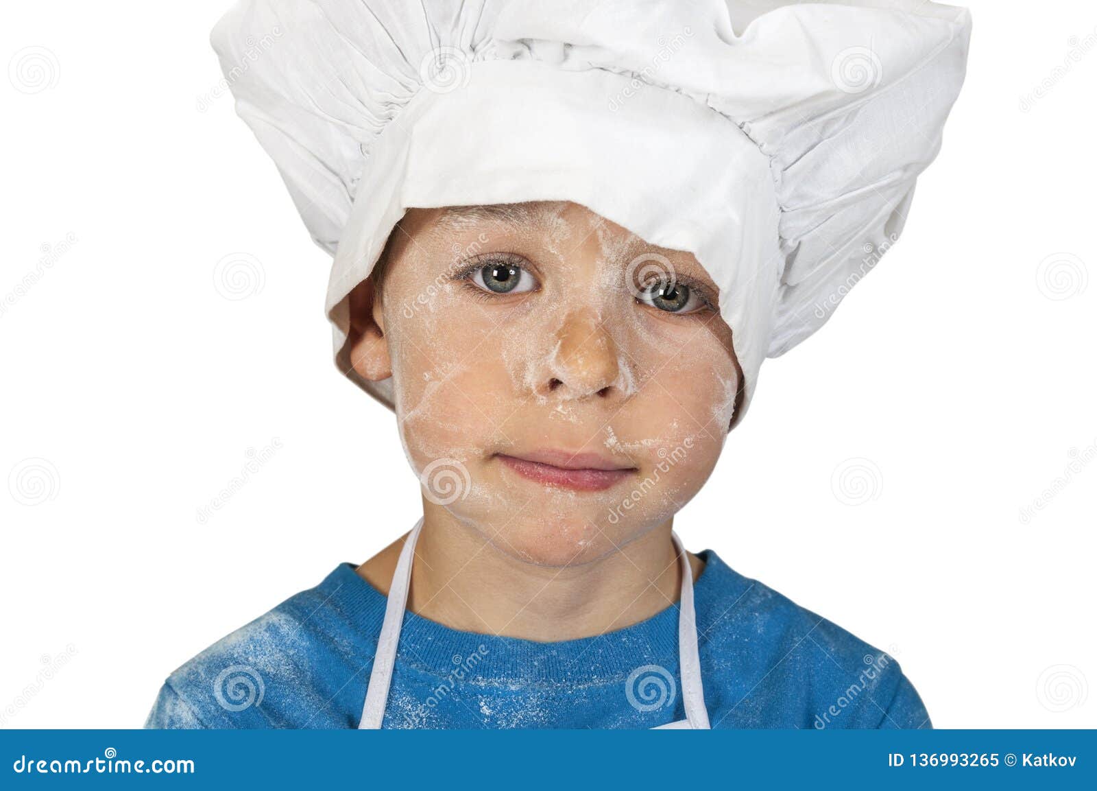 Littlle funny baker stock image. Image of preparation - 136993265