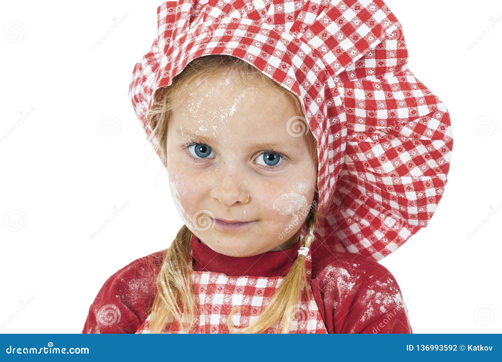 Littlle funny baker stock photo. Image of bread, people - 136993592