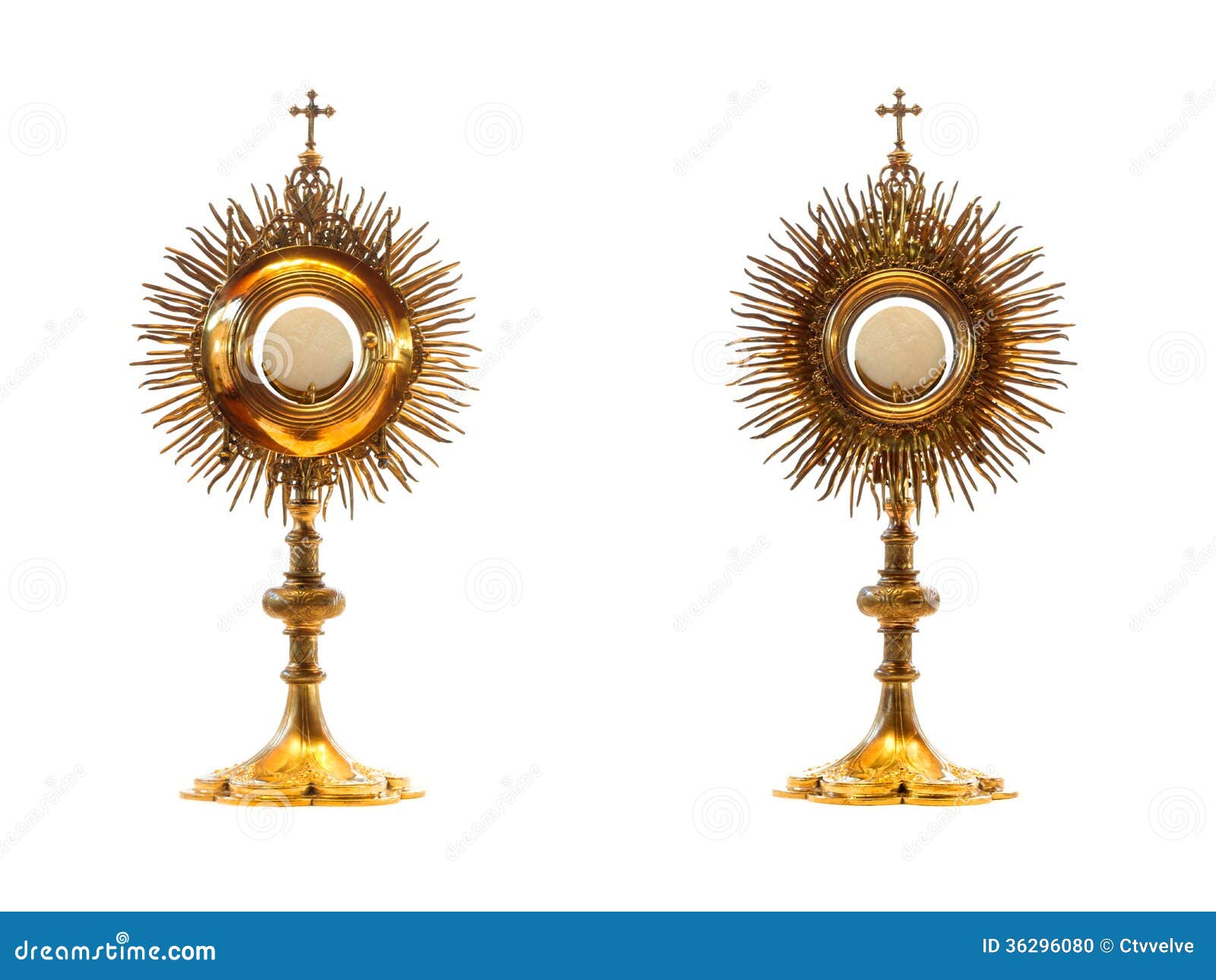 Liturgisch Schip Gouden Monstrans Stock Foto - Image of jezus ...