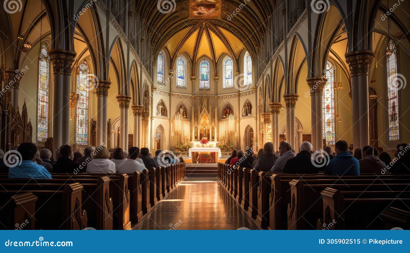Liturgy catholic mass stock illustration. Illustration of mass - 305902515