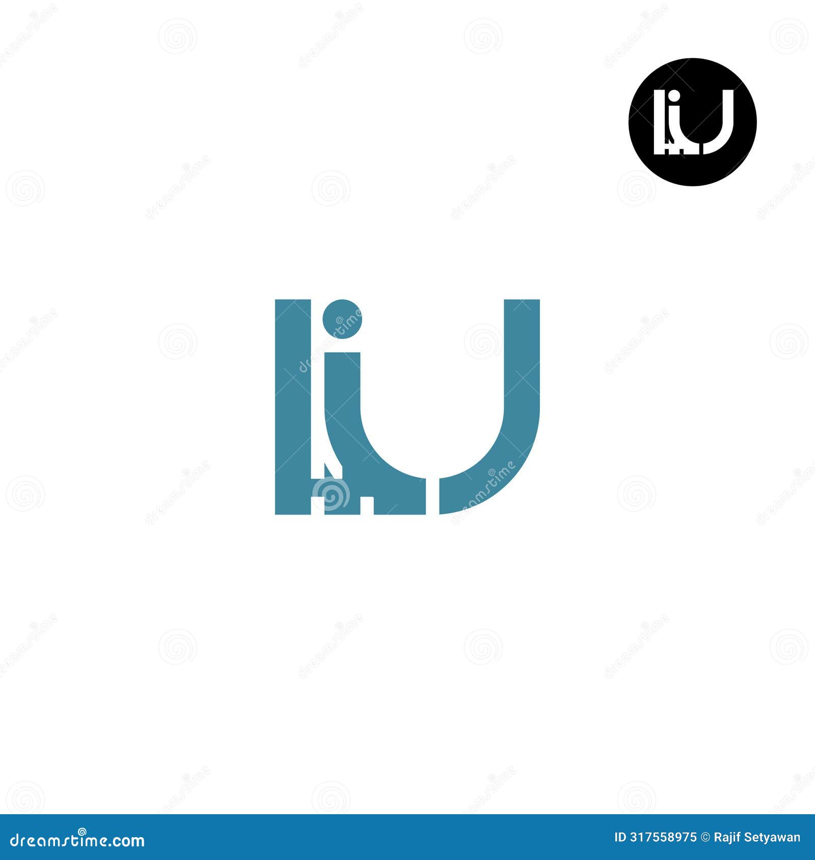 LIU Logo Letter Monogram Design Stock Vector - Illustration of simple ...