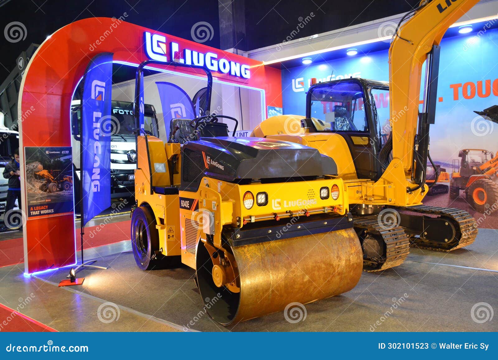 Liugong Roller at Philconstruct in Pasay, Philippines Editorial Stock ...
