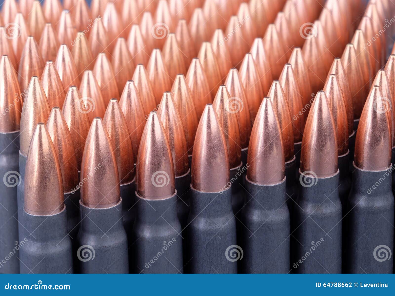 Live Ammunition for Automatic Weapons Stock Photo - Image of arsenal ...