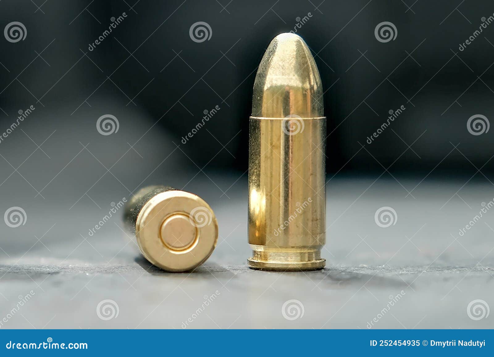Live Ammunition Close-up. Cartridges Stock Image - Image of selective ...
