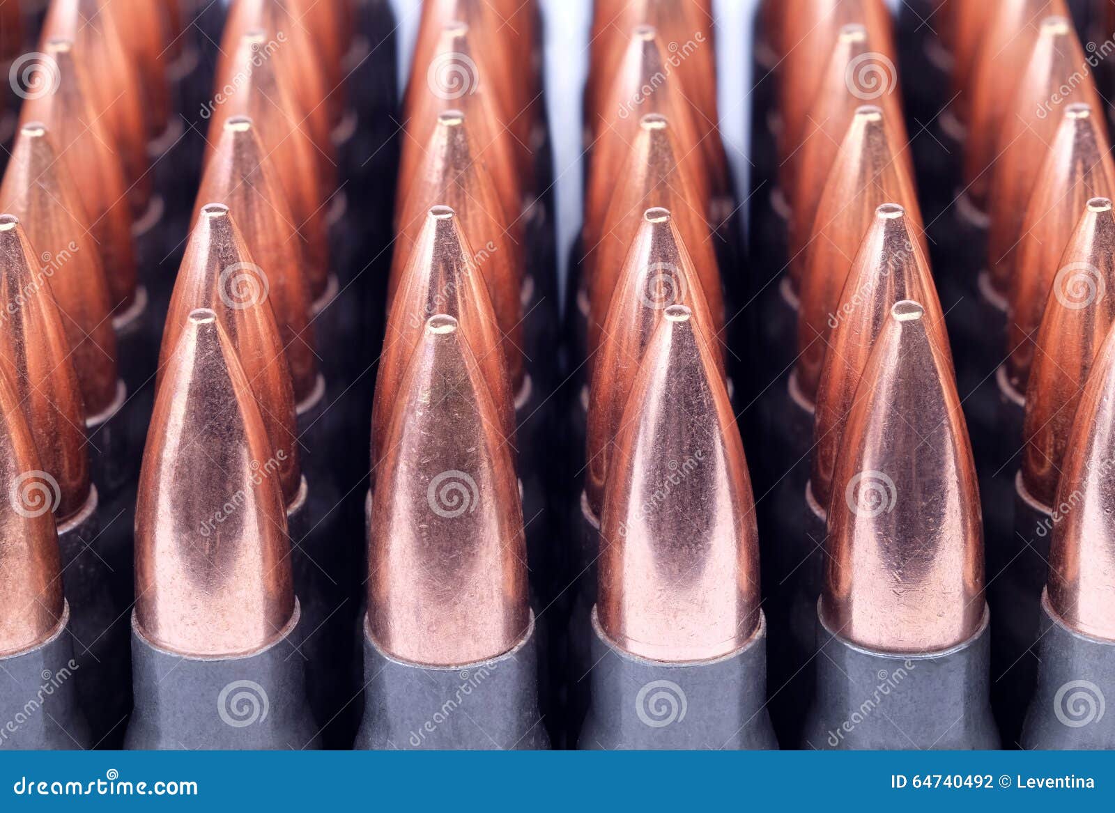 Live Ammunition for the Rifle Stock Photo - Image of closeup, round ...