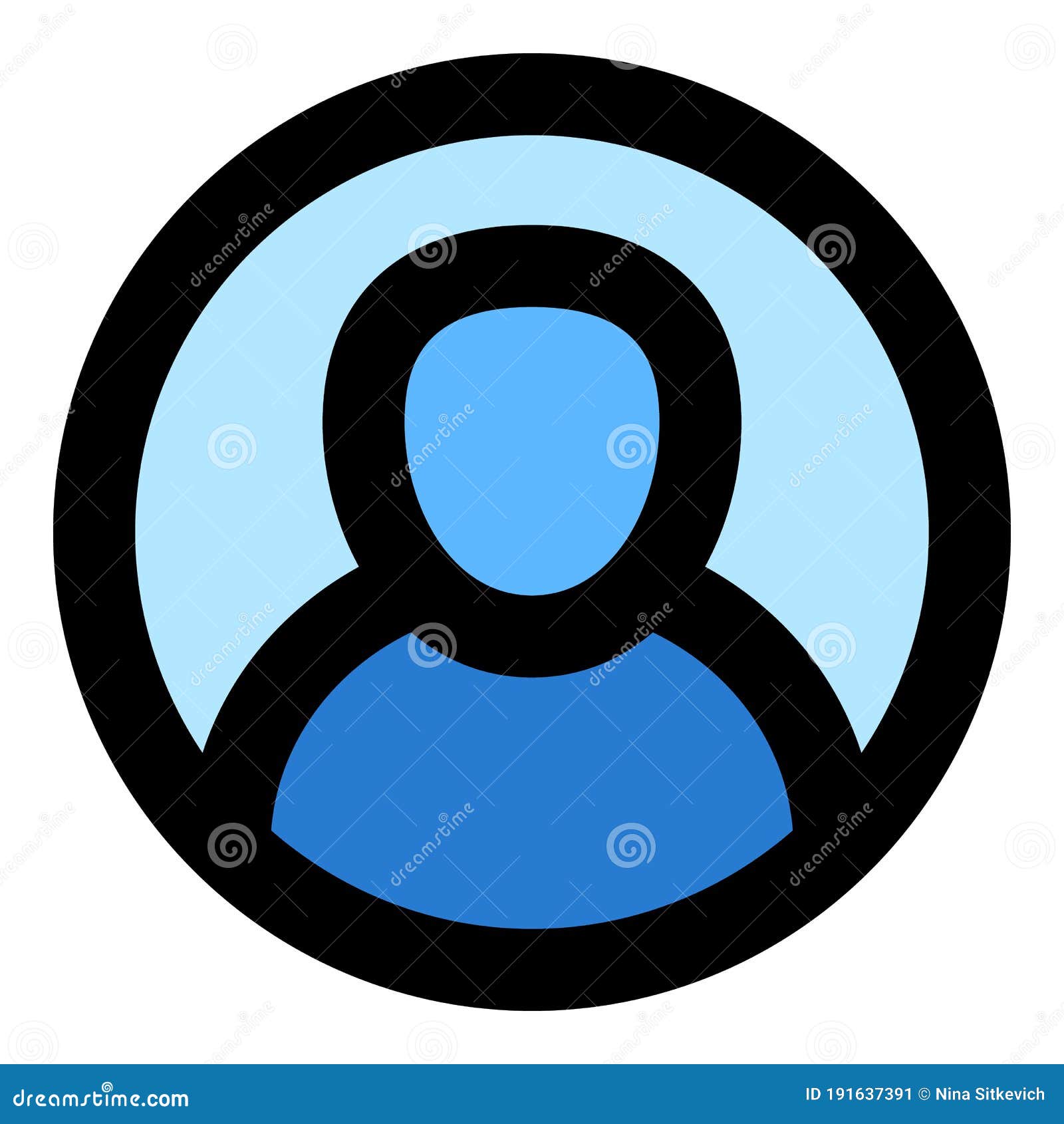 Live Avatar Icon, Outline Style Stock Vector - Illustration of ...