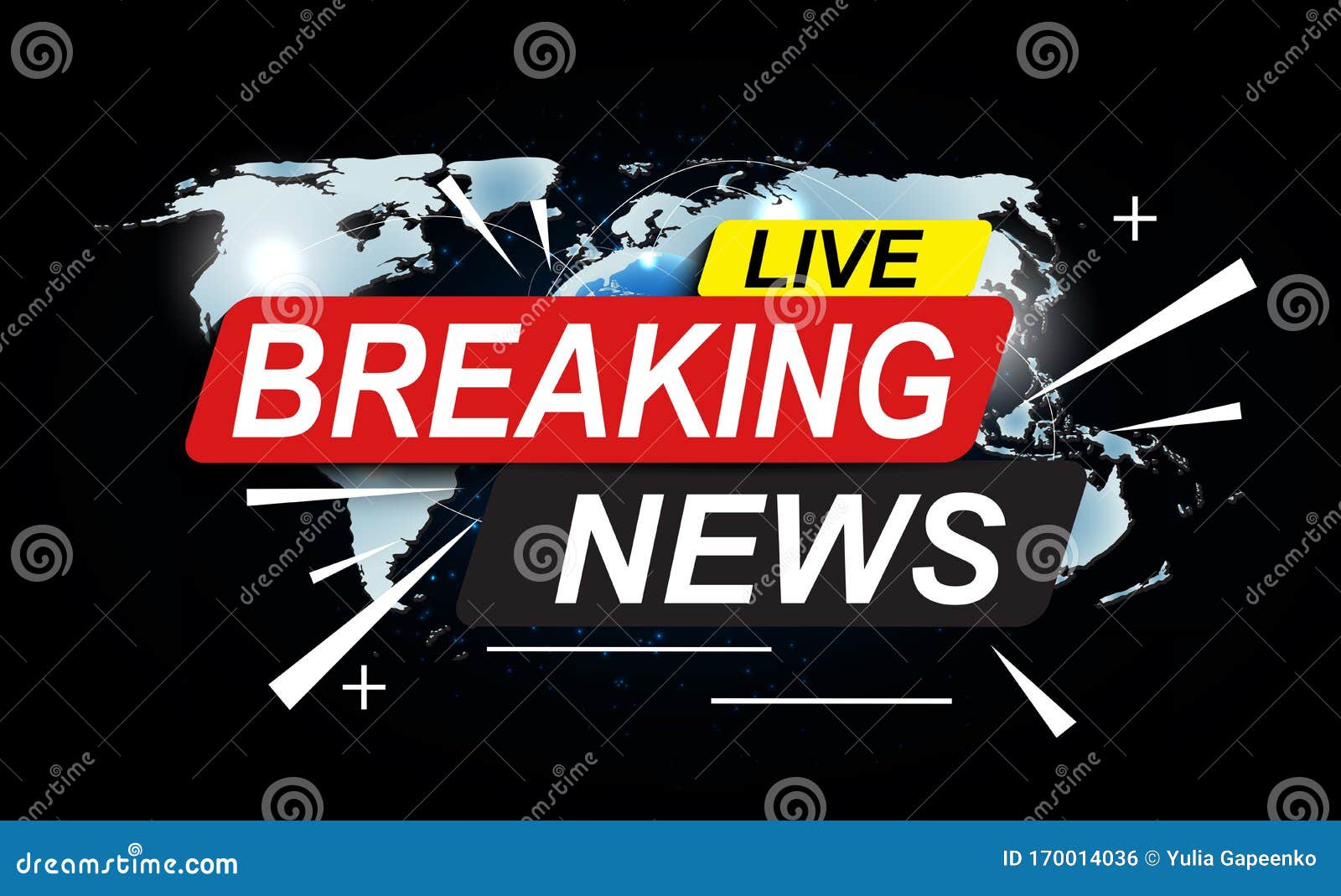 Live Breaking News Abstract Background Vector Illustration Stock ...