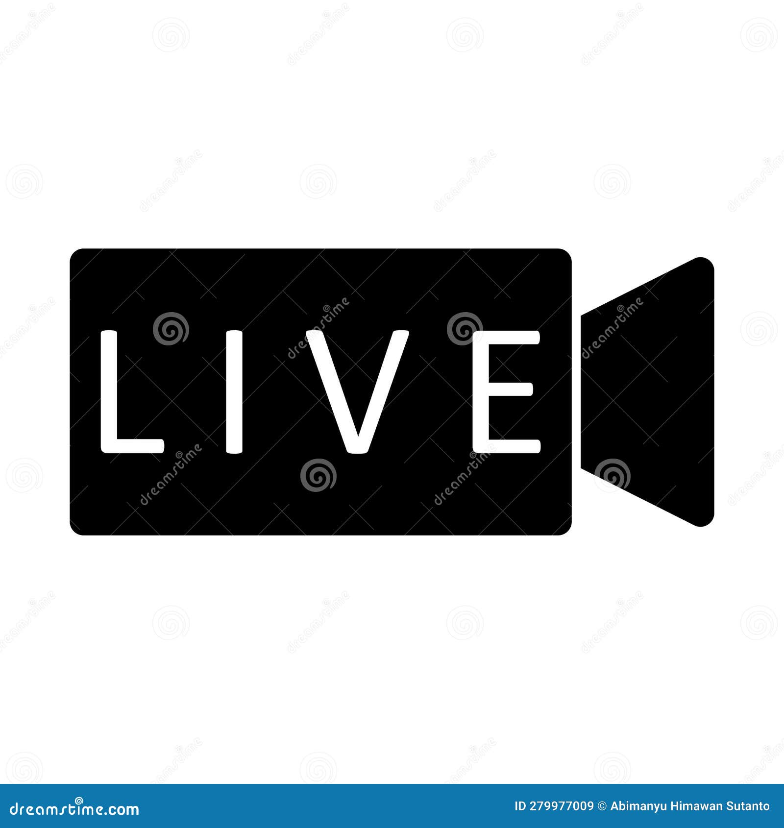 Live broadcast icon vector stock vector. Illustration of multimedia ...