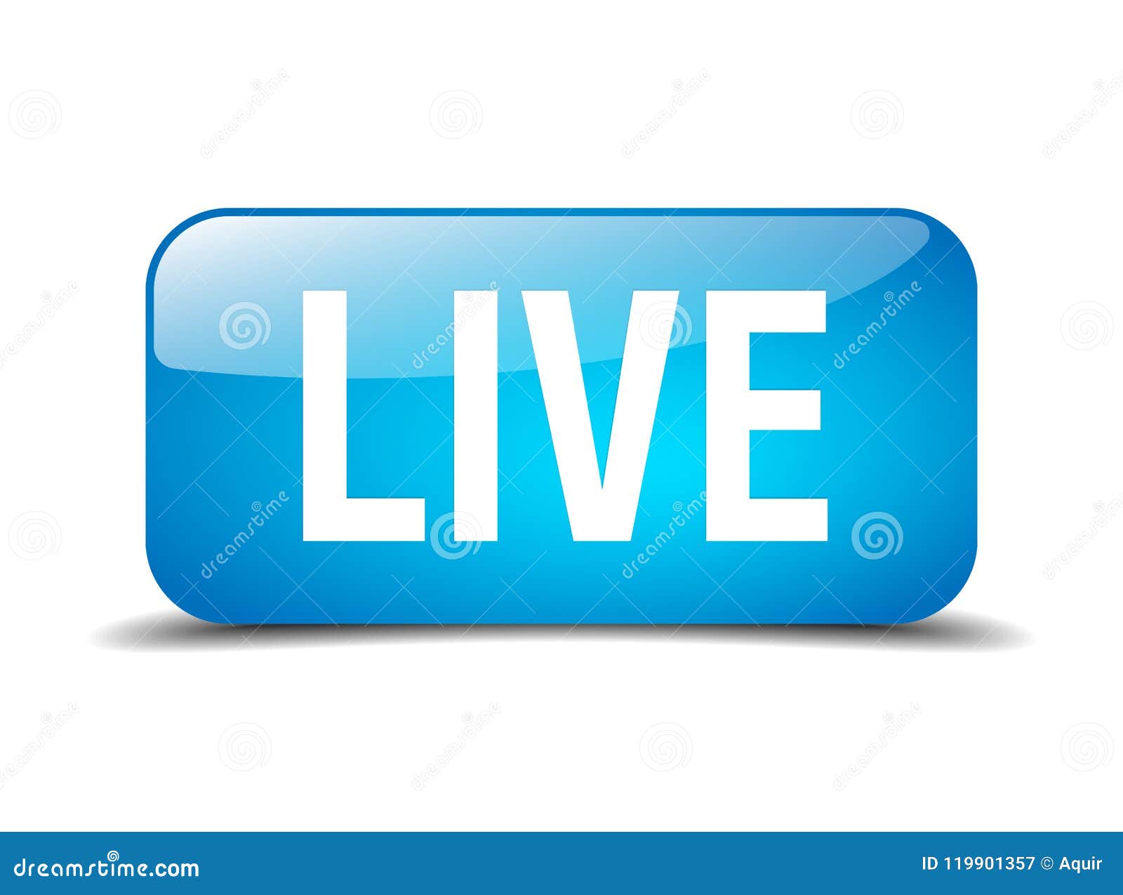 Live button stock vector. Illustration of push, design - 119901357