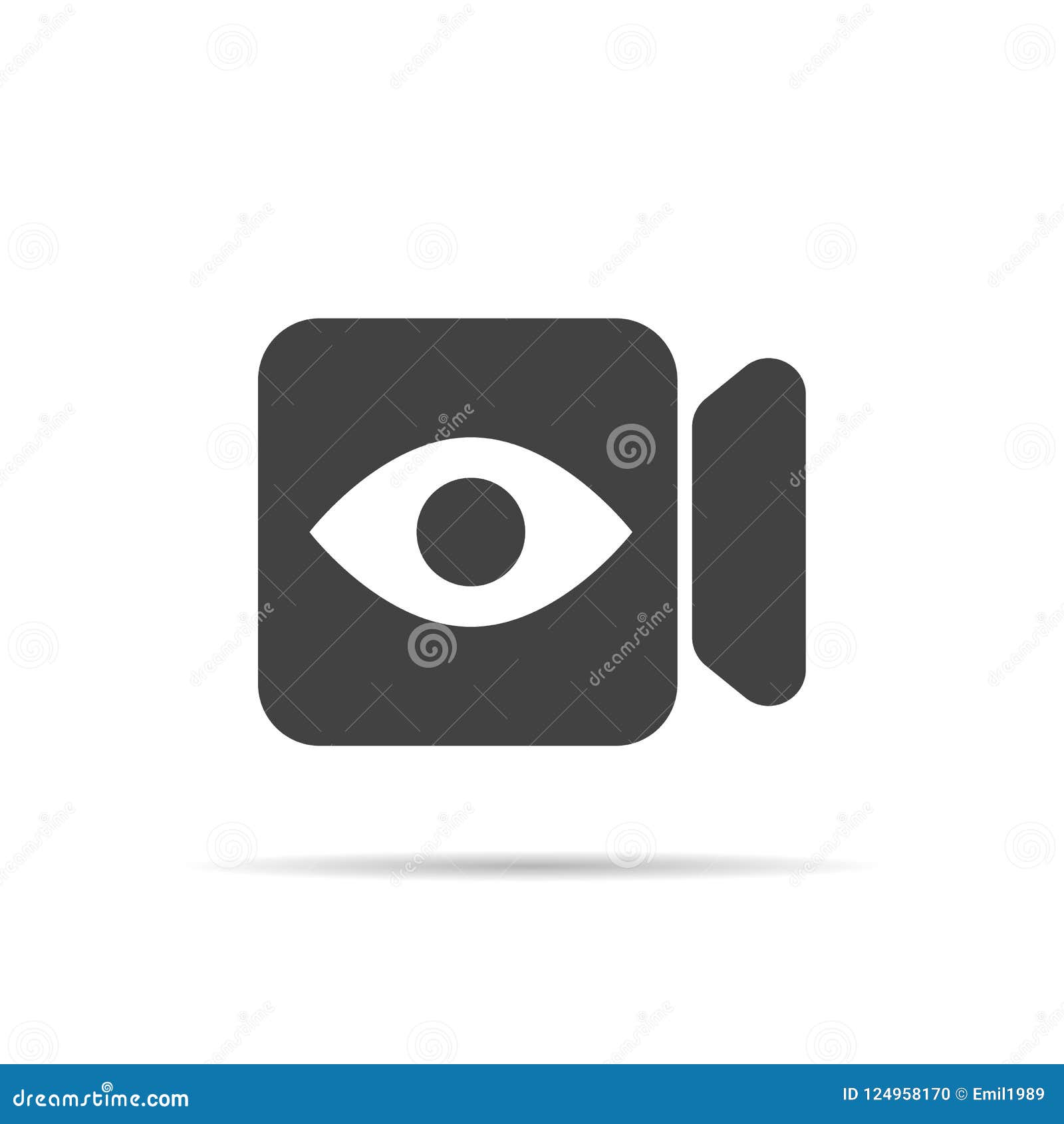 Live camera icon stock illustration. Illustration of sign - 124958170