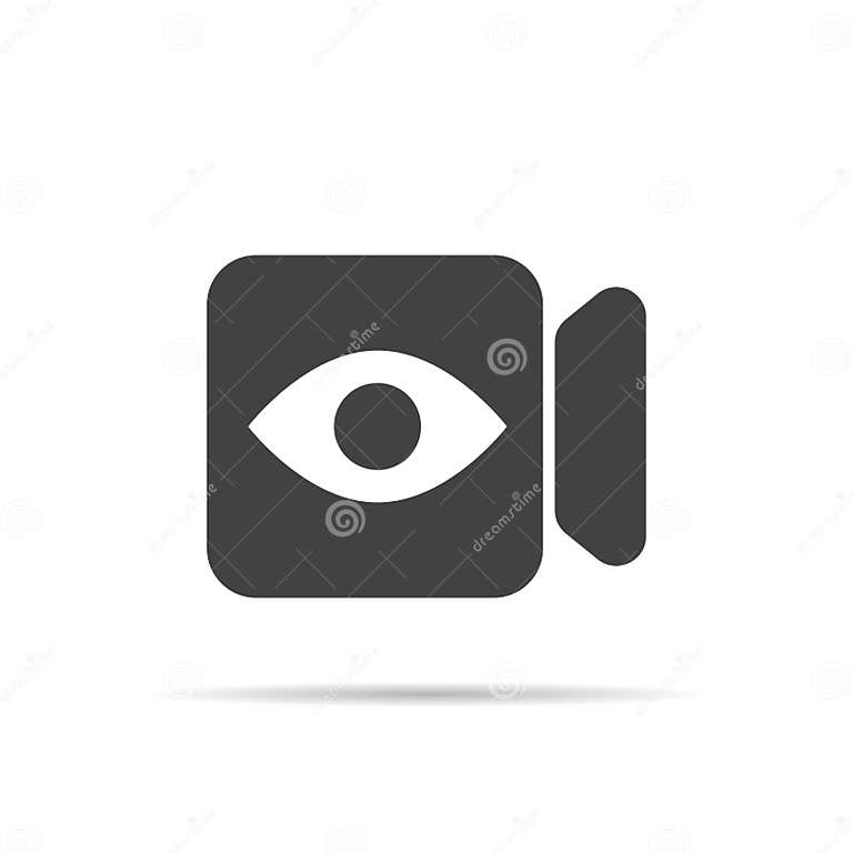 Live camera icon stock illustration. Illustration of sign - 124958170