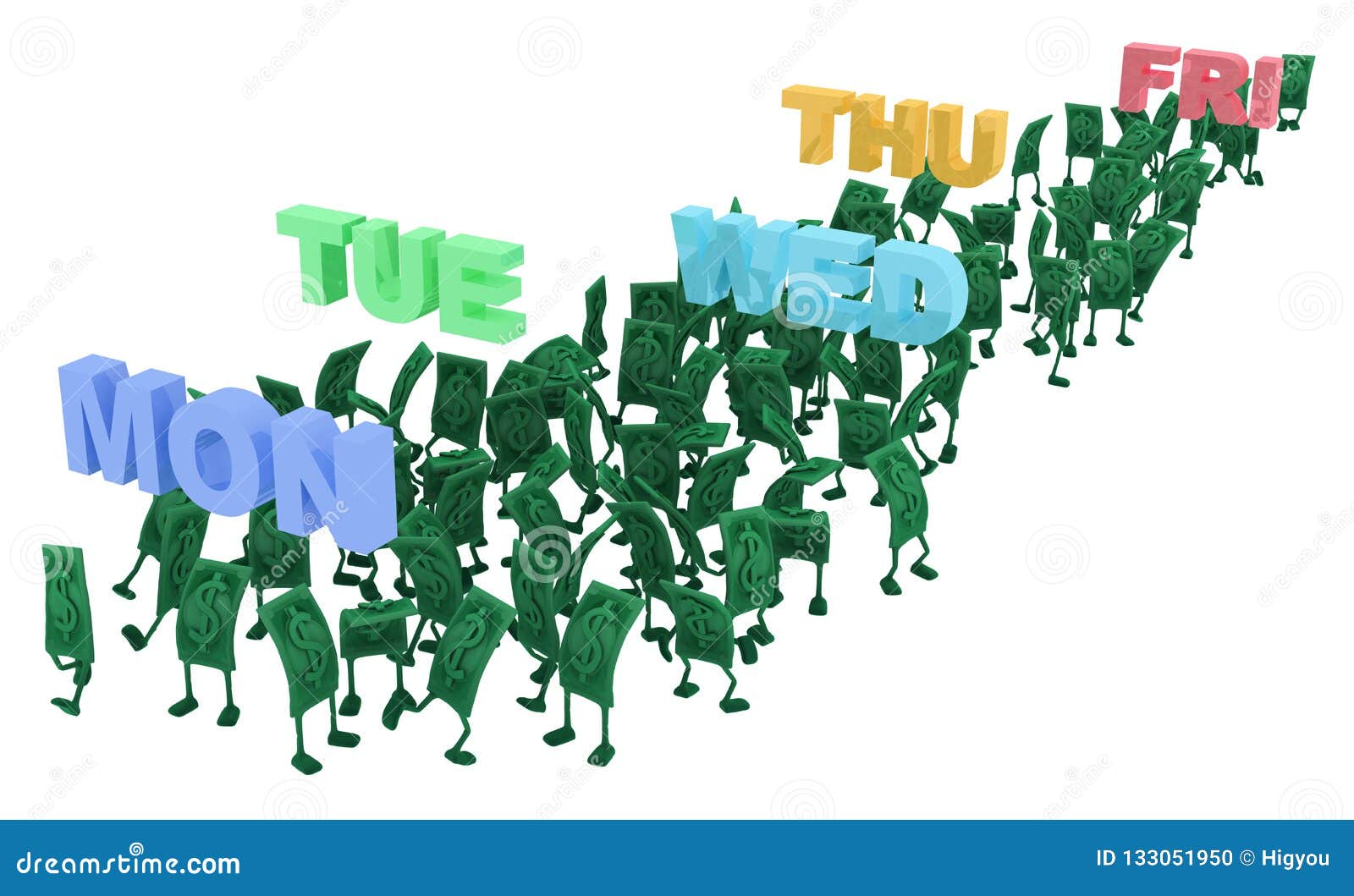 Weekdays Signs Stock Illustrations – 5 Weekdays Signs Stock ...