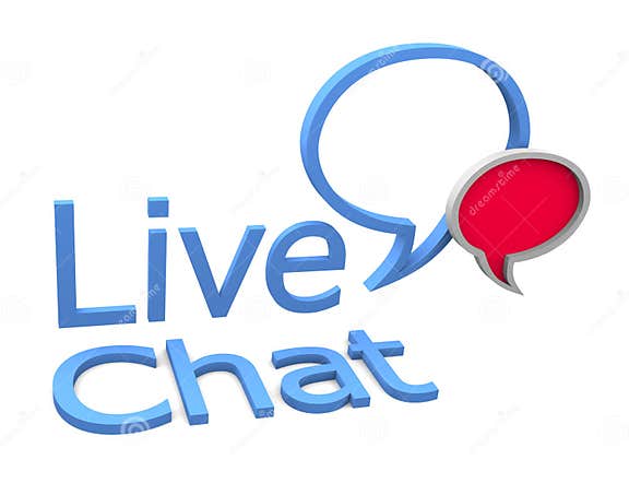 Live chat stock illustration. Illustration of blogger - 25841538