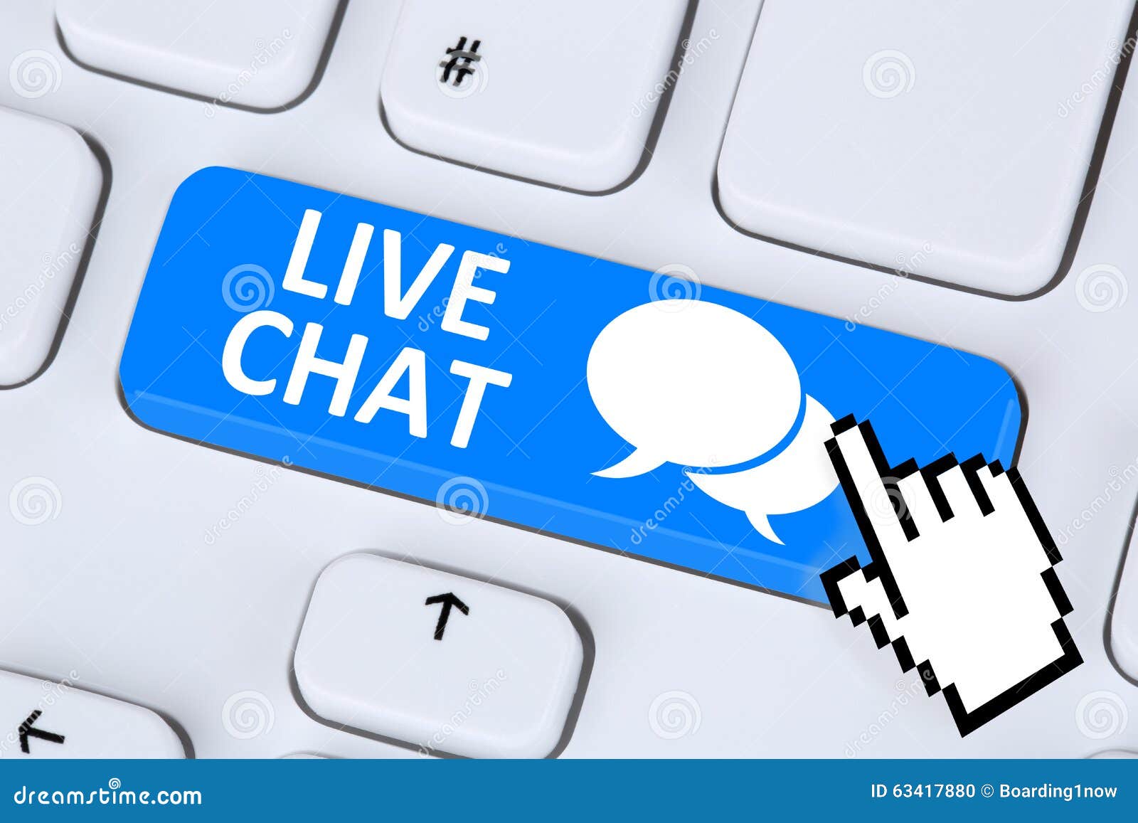 Live Chat Contact Communication Customer Service Message Stock Photo ...