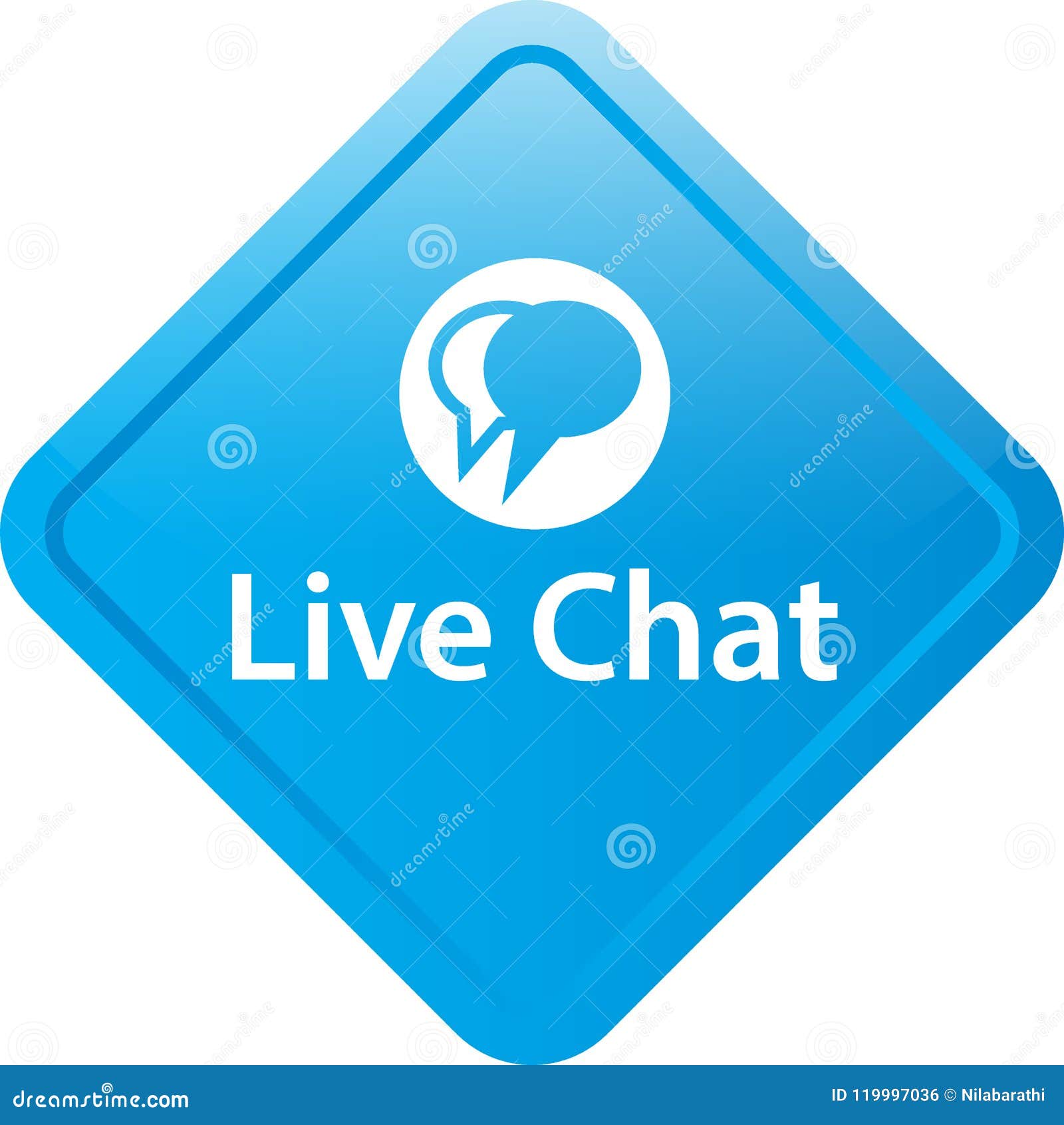 Live chat icon web button stock illustration. Illustration of callouts ...