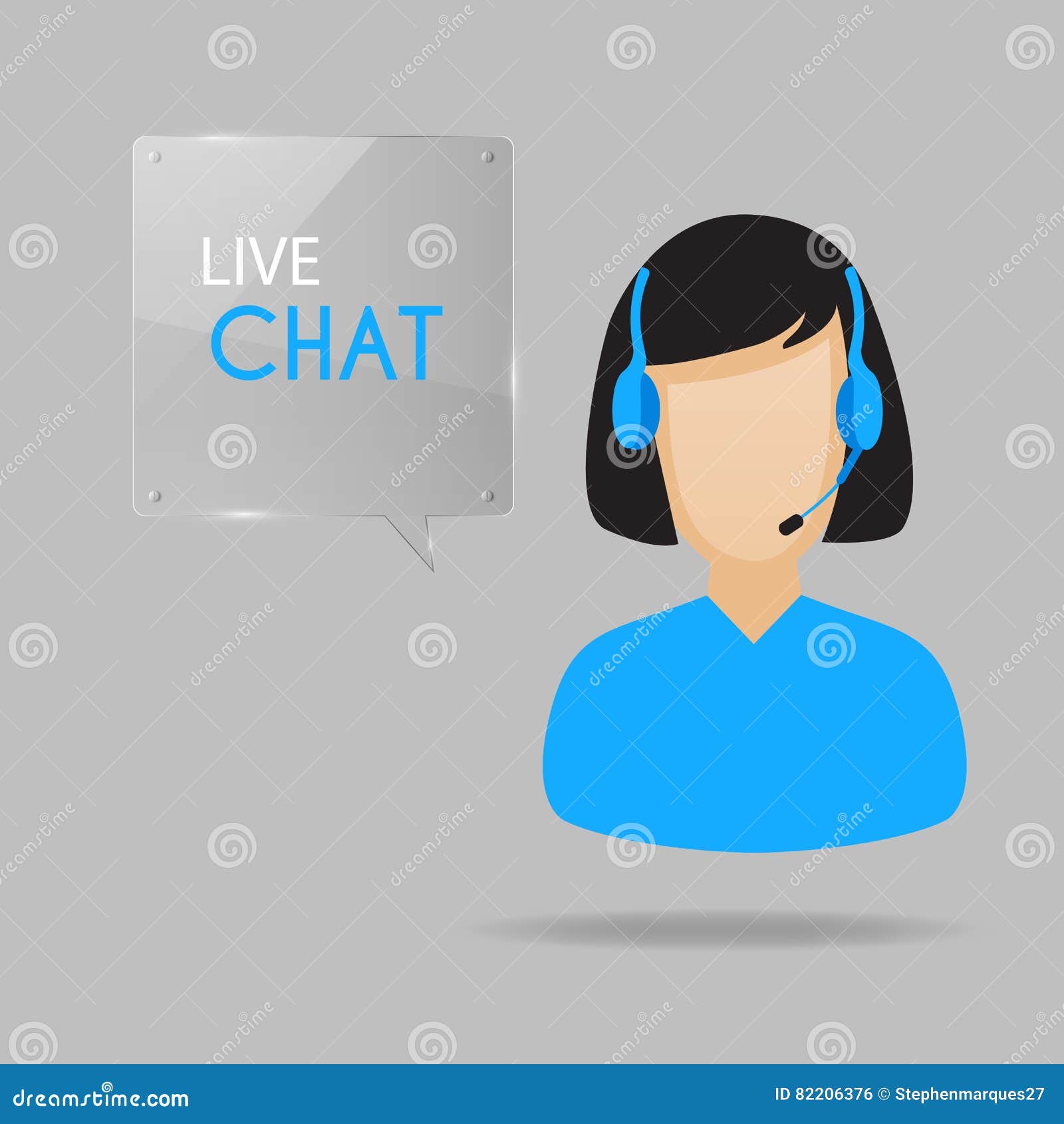 Live Chat Illustration stock illustration. Illustration of live - 82206376
