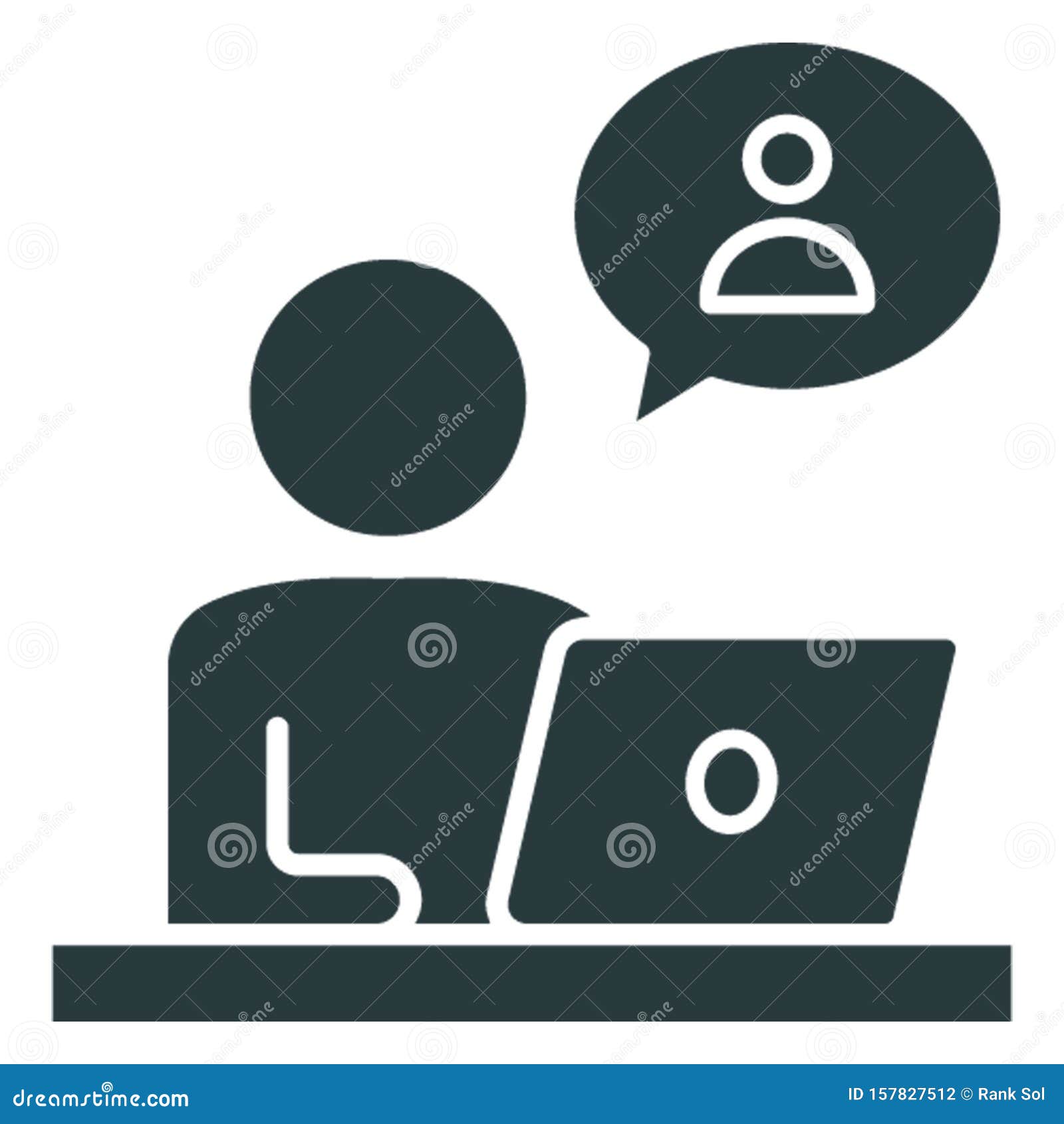 Live Chat, Online Meeting . Vector Icon Which Can Easily Modify or Edit ...