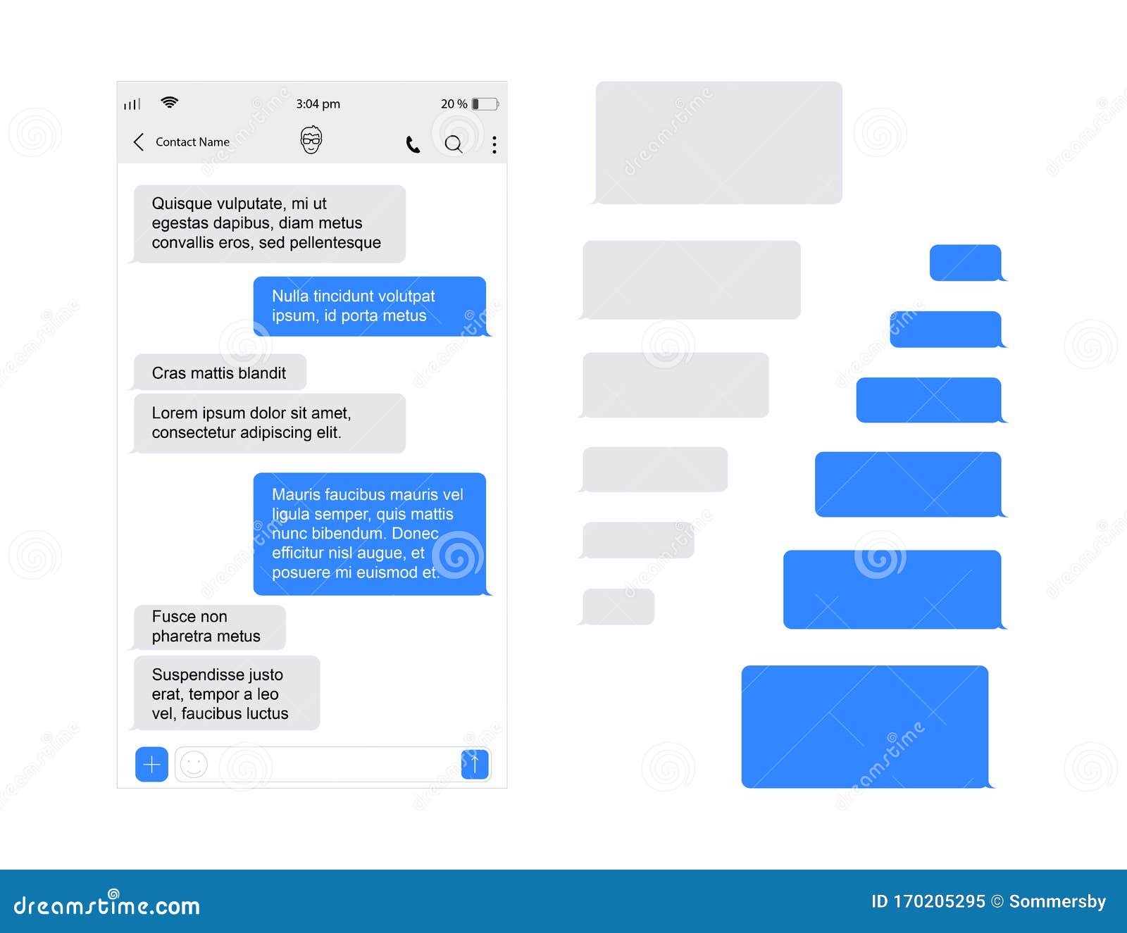 Live Chatting Pattern Sms Bubblest. Phone SMS Chat Composer. Put Your ...