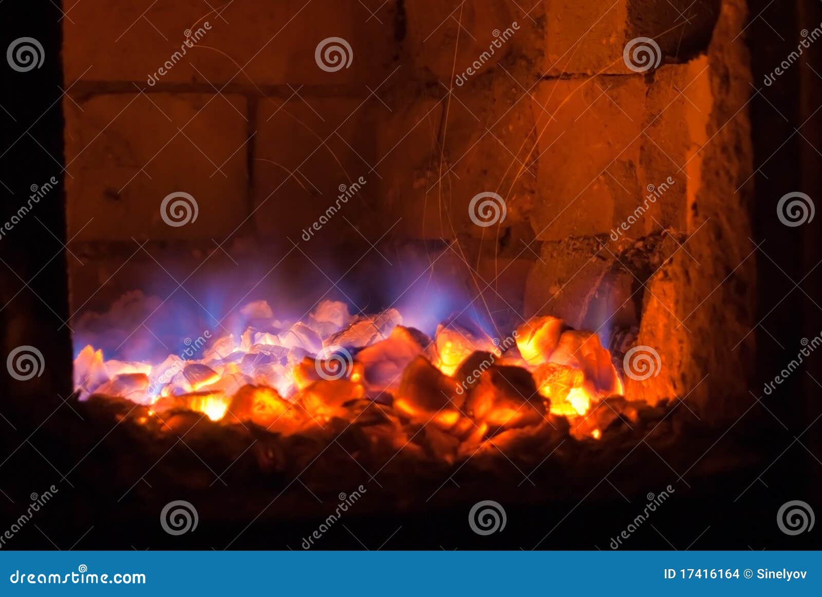Live coals stock photo. Image of heat, fire, orange, grill - 17416164