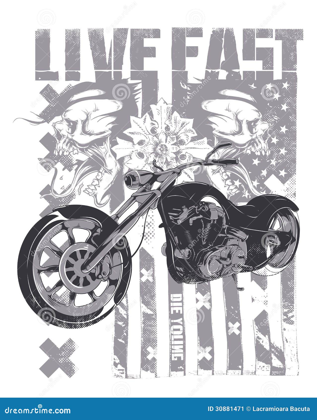 Live Fast stock vector. Illustration of race, abstract - 30881471