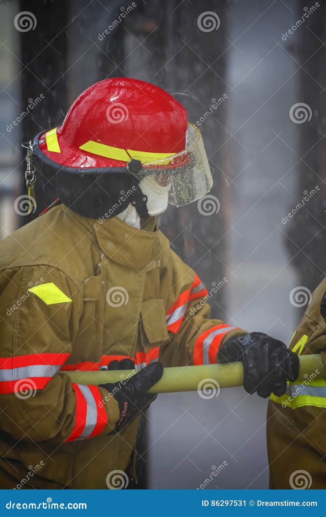 Live Fire Training Project at Fire School Stock Image - Image of plant ...