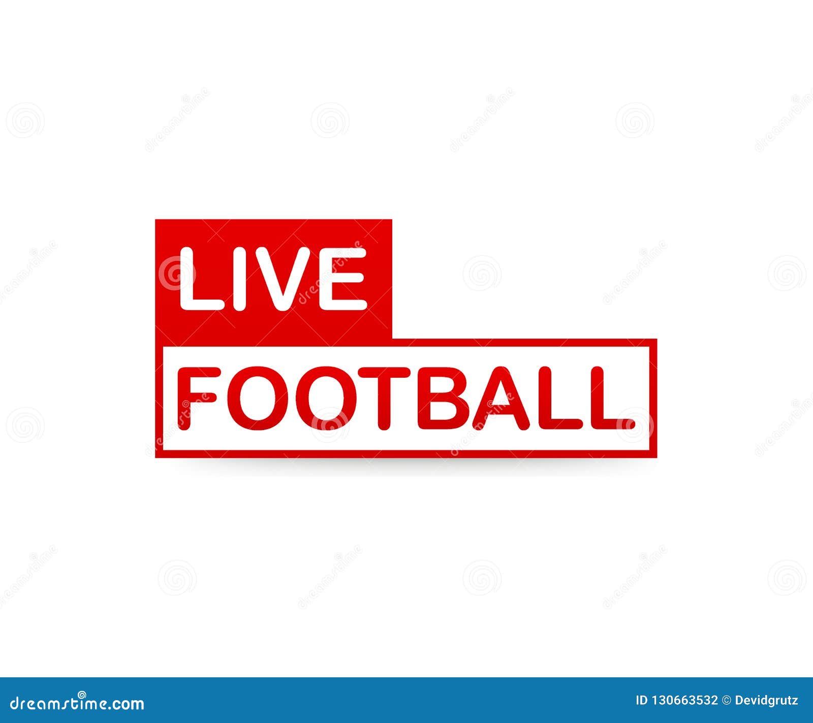 Live Football Streaming Icon, Badge, Button for Broadcasting or Online ... Live Football Streaming Icon, Badge, Button for Broadcasting or Online ...