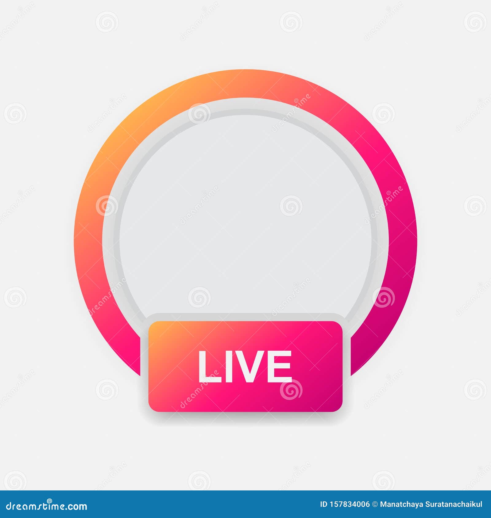Live Frame Avatar,video Streaming. Stock Illustration - Illustration of ...