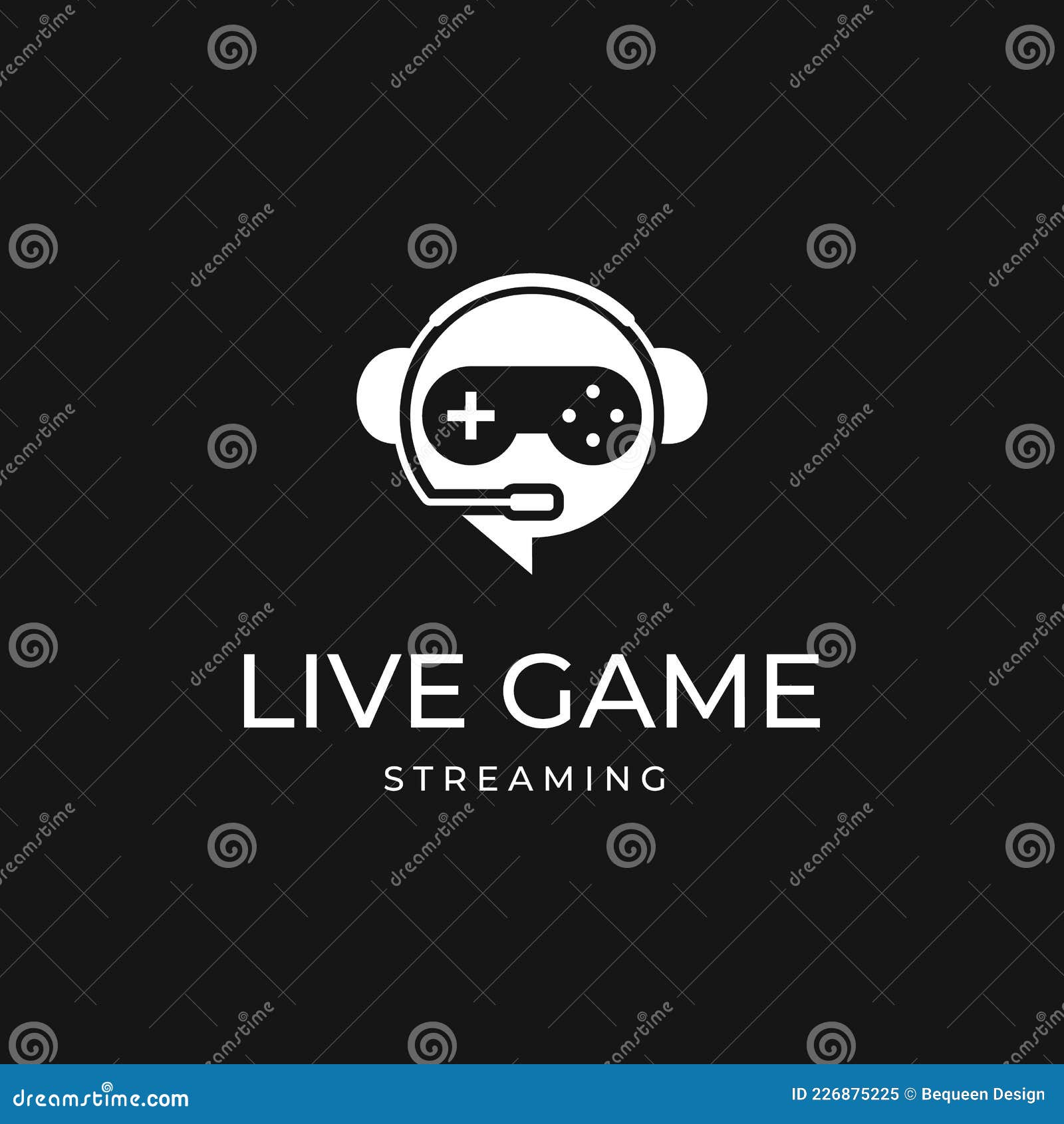 Live Gaming Logo stock vector. Illustration of competition - 226875225