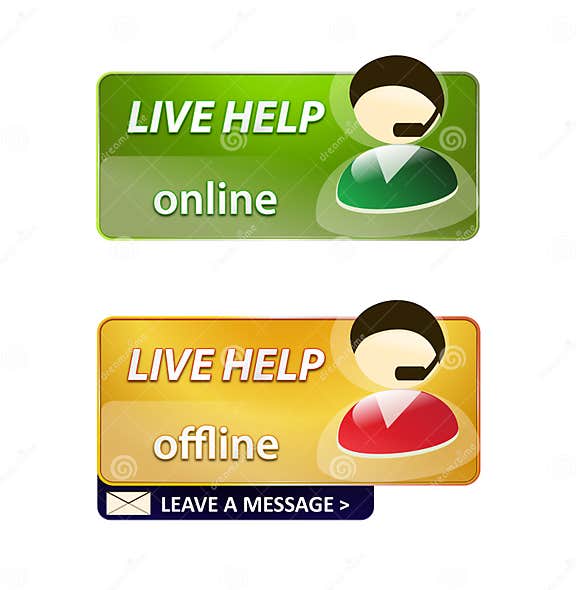 Live help signs stock vector. Illustration of symbols - 13454607