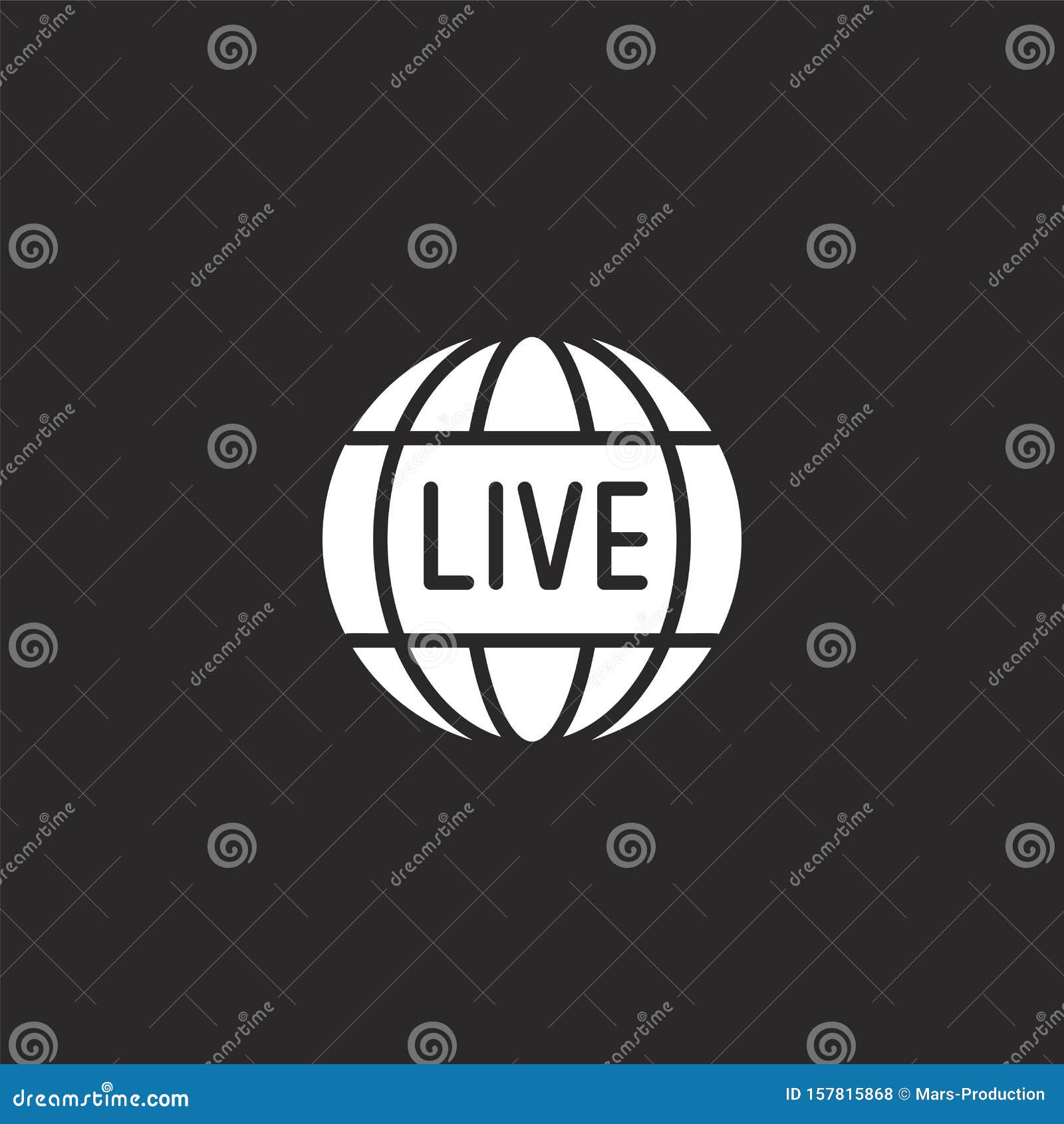 Live Icon. Filled Live Icon for Website Design and Mobile, App ...