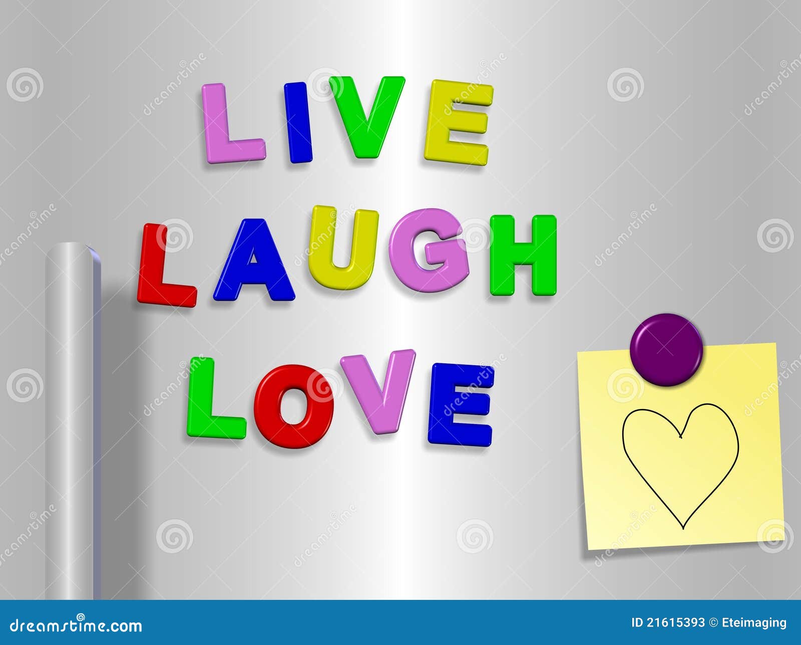 Live laugh love stock illustration. Illustration of love - 21615393