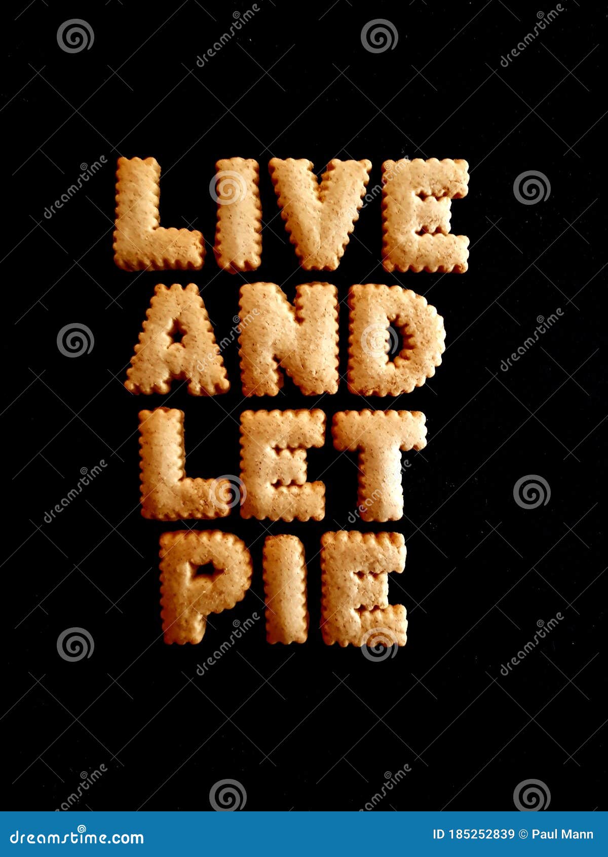 Live and let pie stock image. Image of live, bond, baking - 185252839