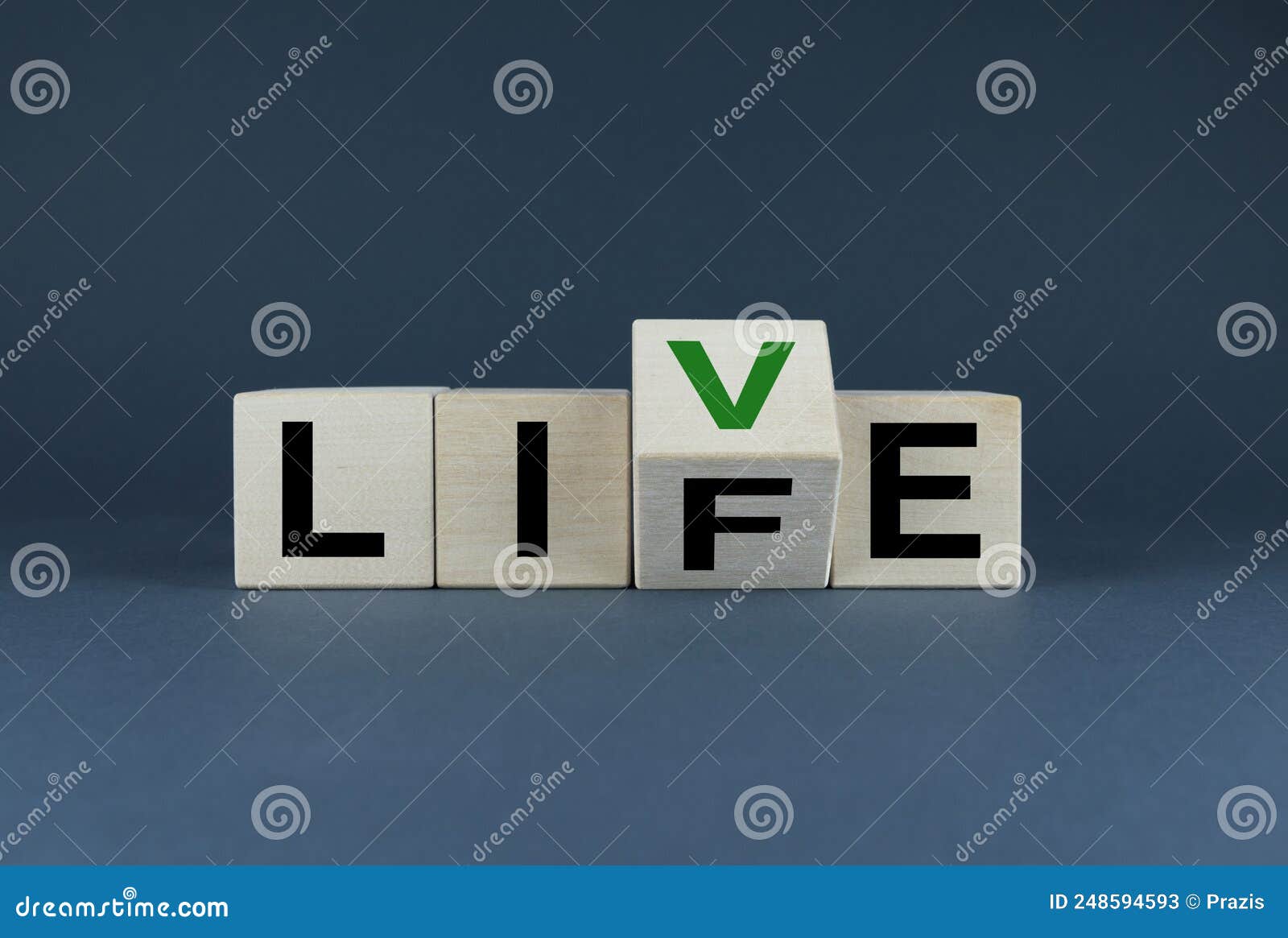 Live Life. Cubes Form Words Live Life Stock Image - Image of love ...