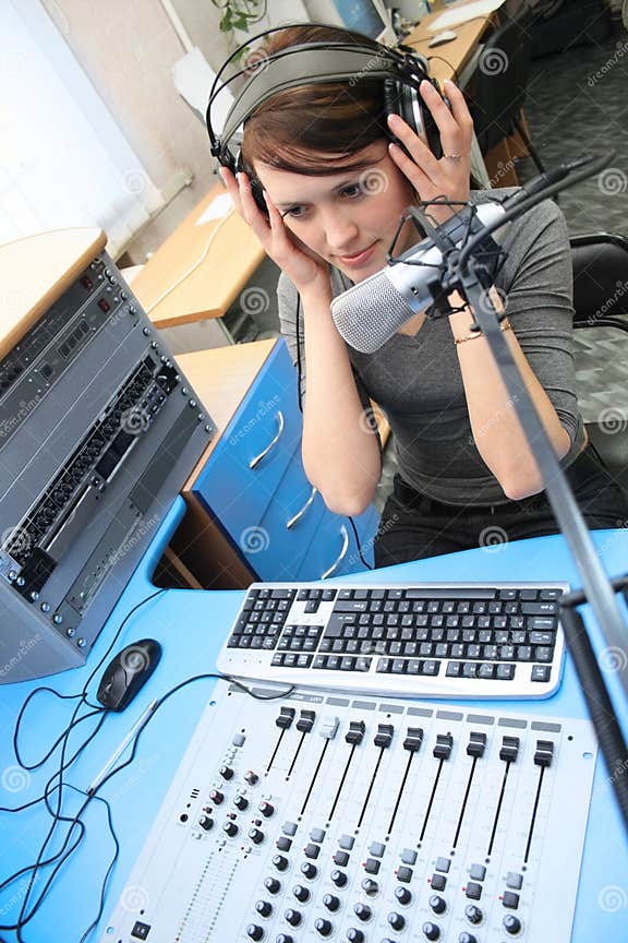 Live listening stock photo. Image of announcer, device - 9231934