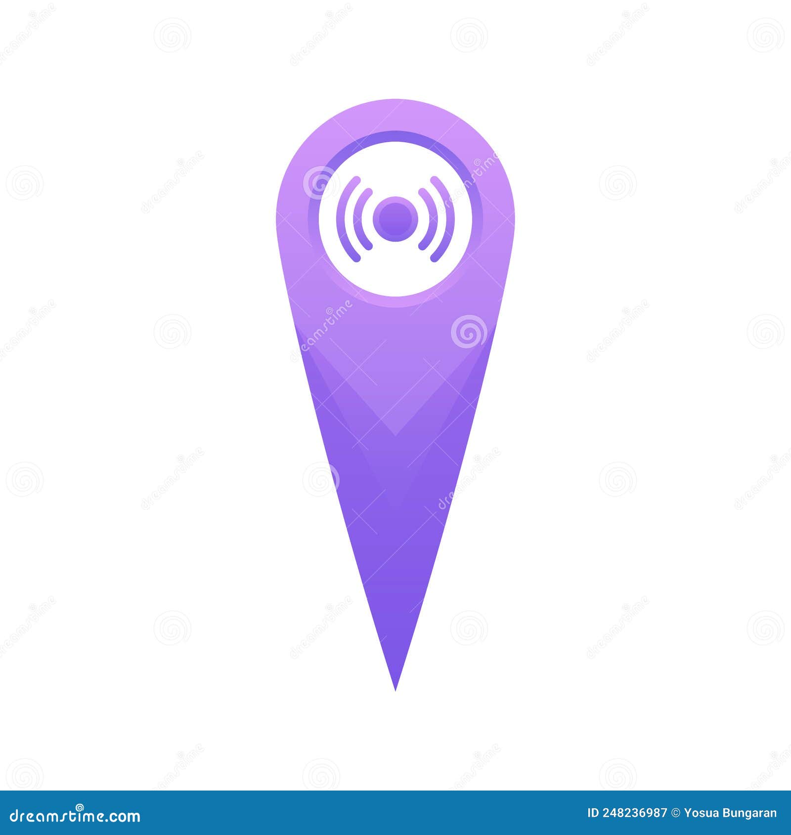 Live Location Logo Gradient Design Template Icon Stock Vector ...