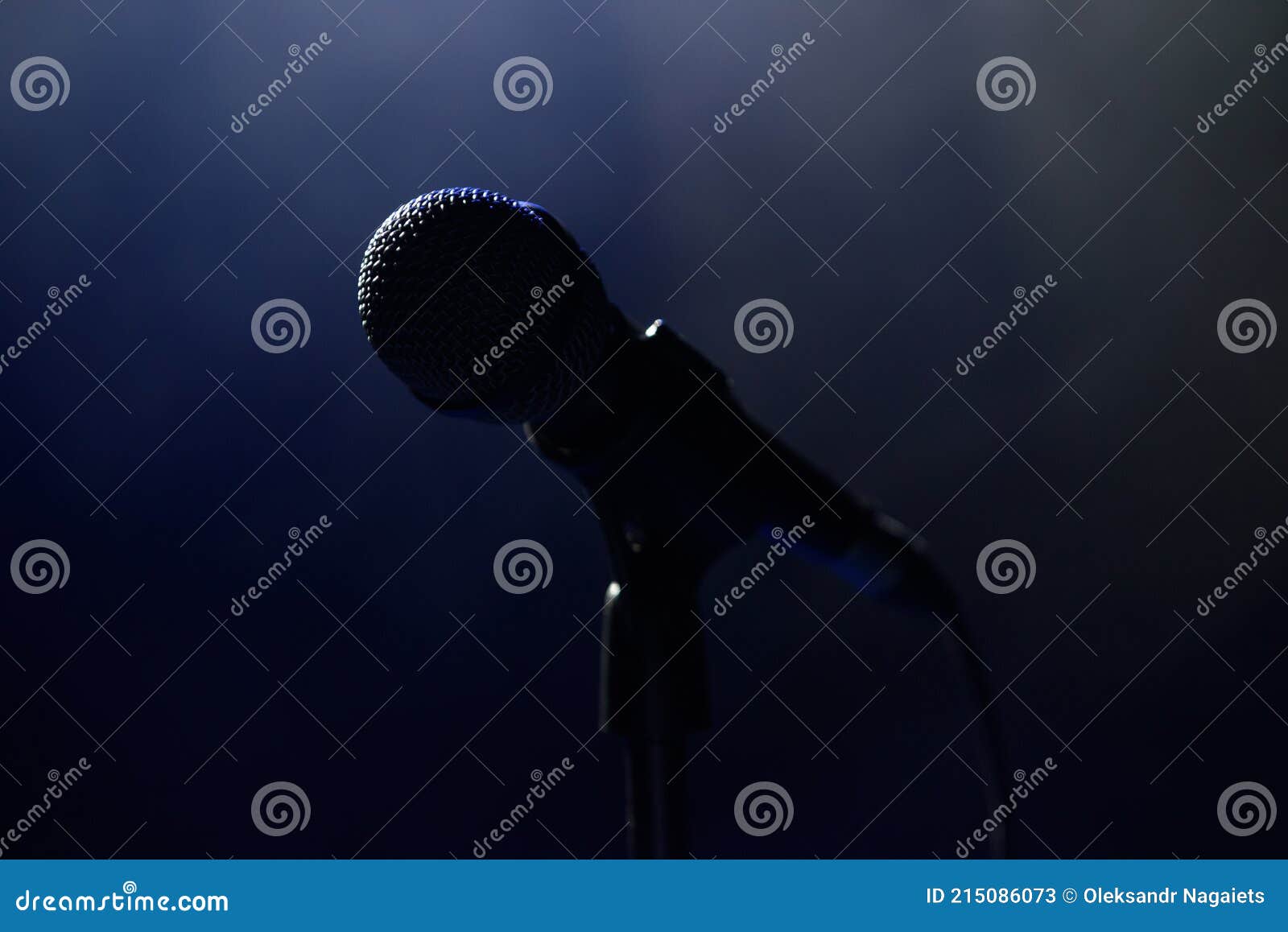 Live Music Background. Microphone and Stage Lights. Sing and Karaoke ...