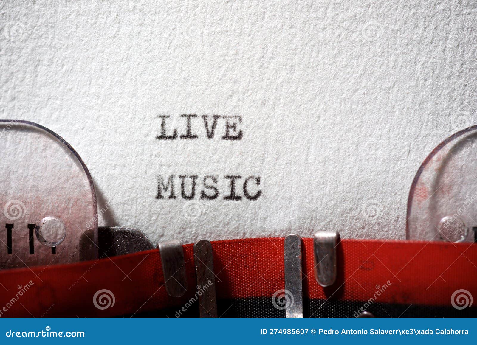 Live music text stock image. Image of typescript, musician - 274985607