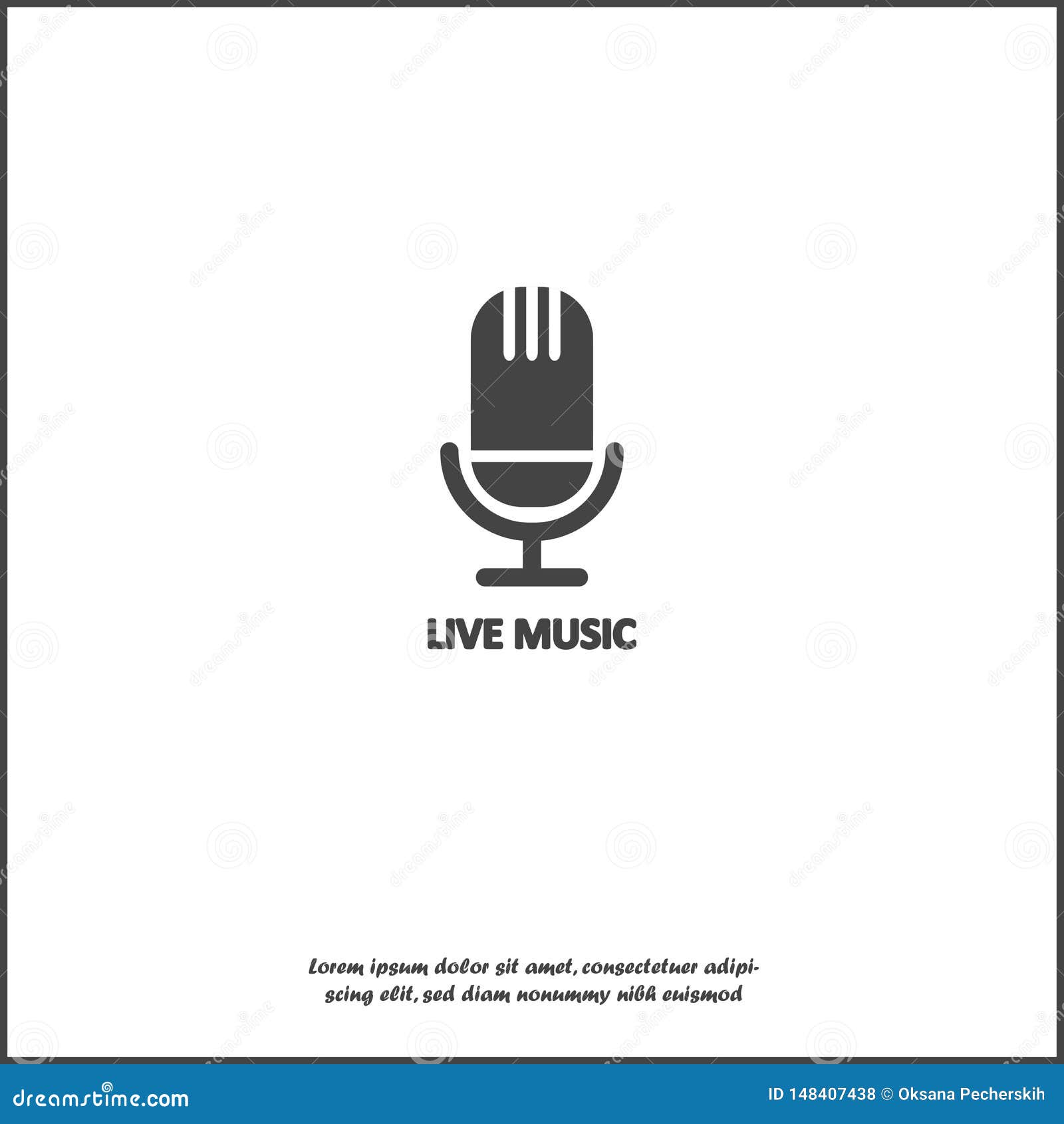 Live Musicvector Icon on White Isolated Background. Layers Grouped for ...