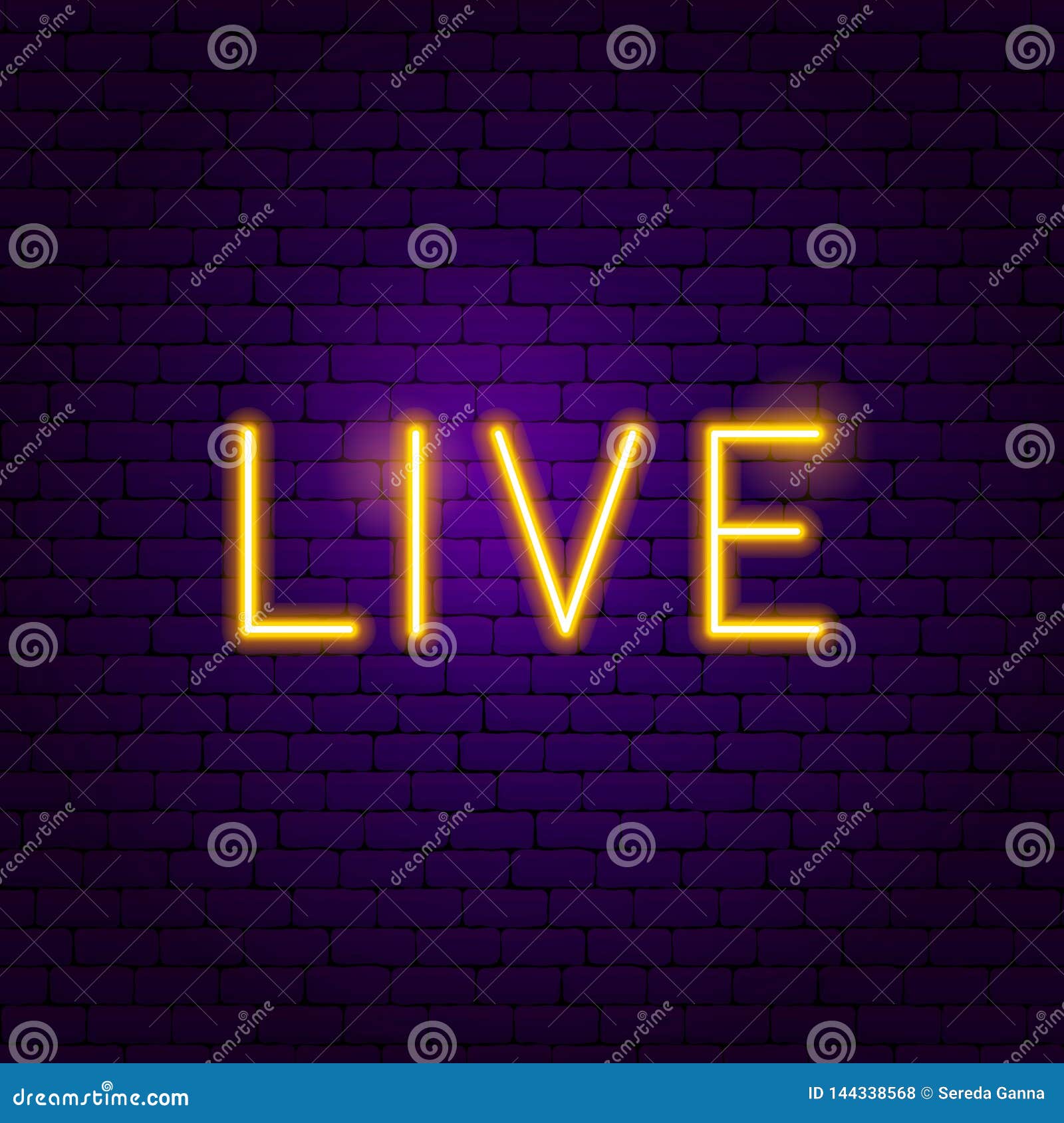 Live On Air Neon Text Vector. Radio On Air Neon Sign, Design Template ...