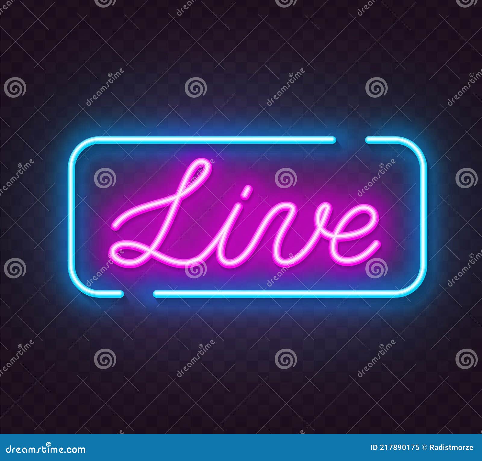 Live On Air Neon Text Vector. Radio On Air Neon Sign, Design Template ...