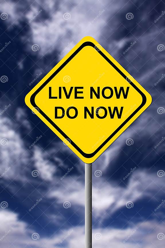 Live now, do now stock illustration. Illustration of grow - 17507043