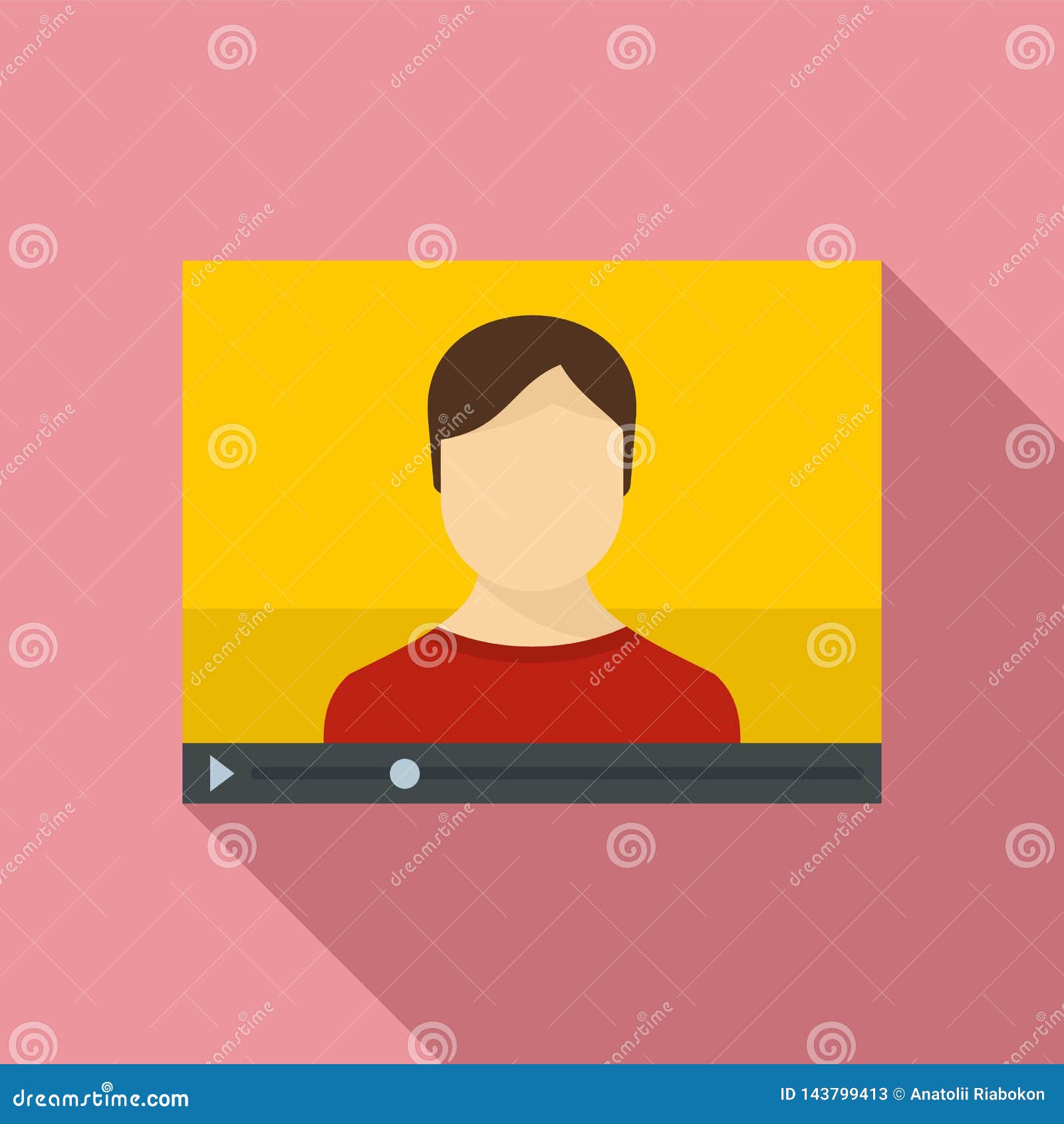 Live Online Learning Icon, Flat Style Stock Vector - Illustration of ...