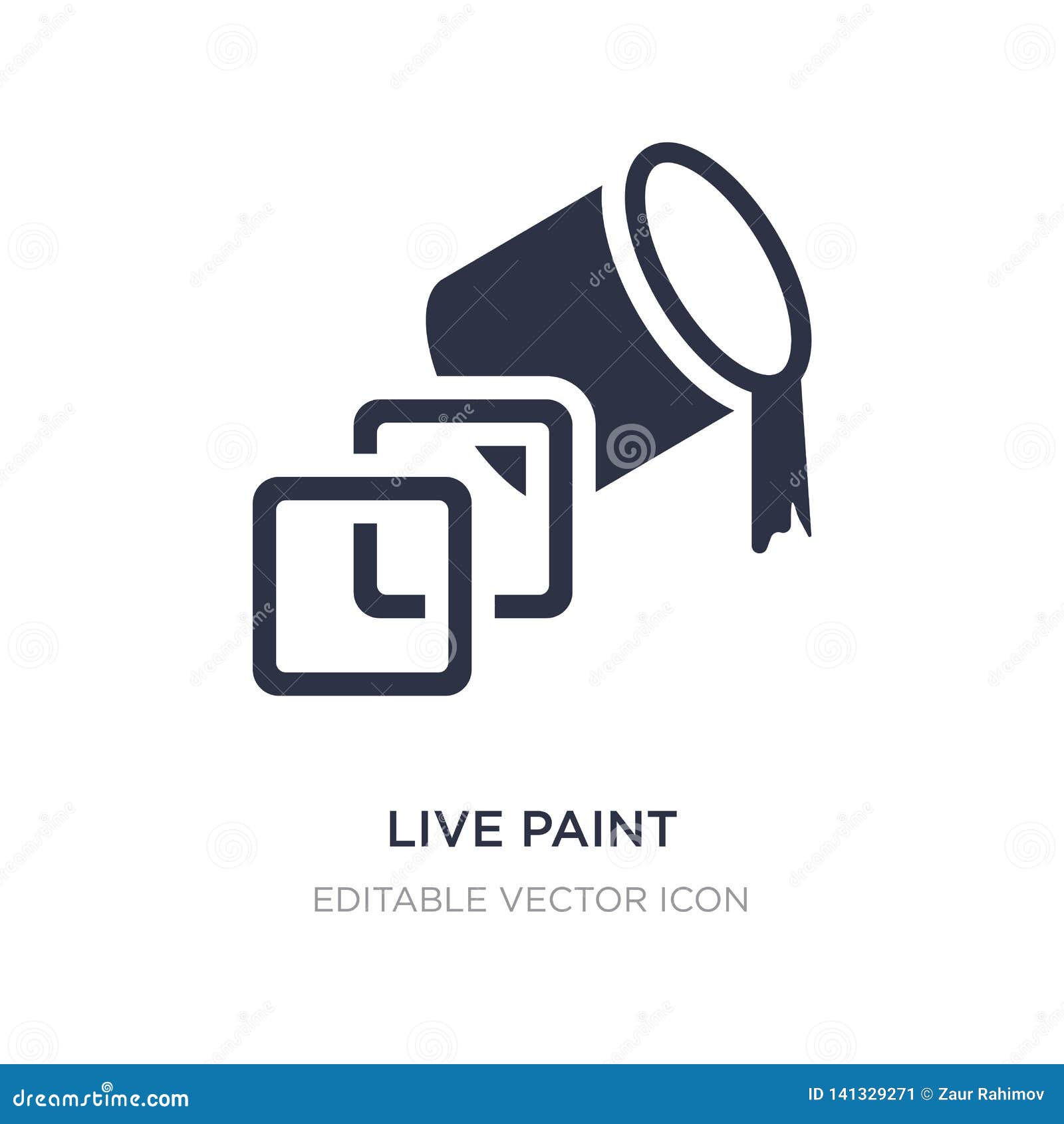 Live Paint Icon Vector Sign And Symbol Isolated On White Background ...