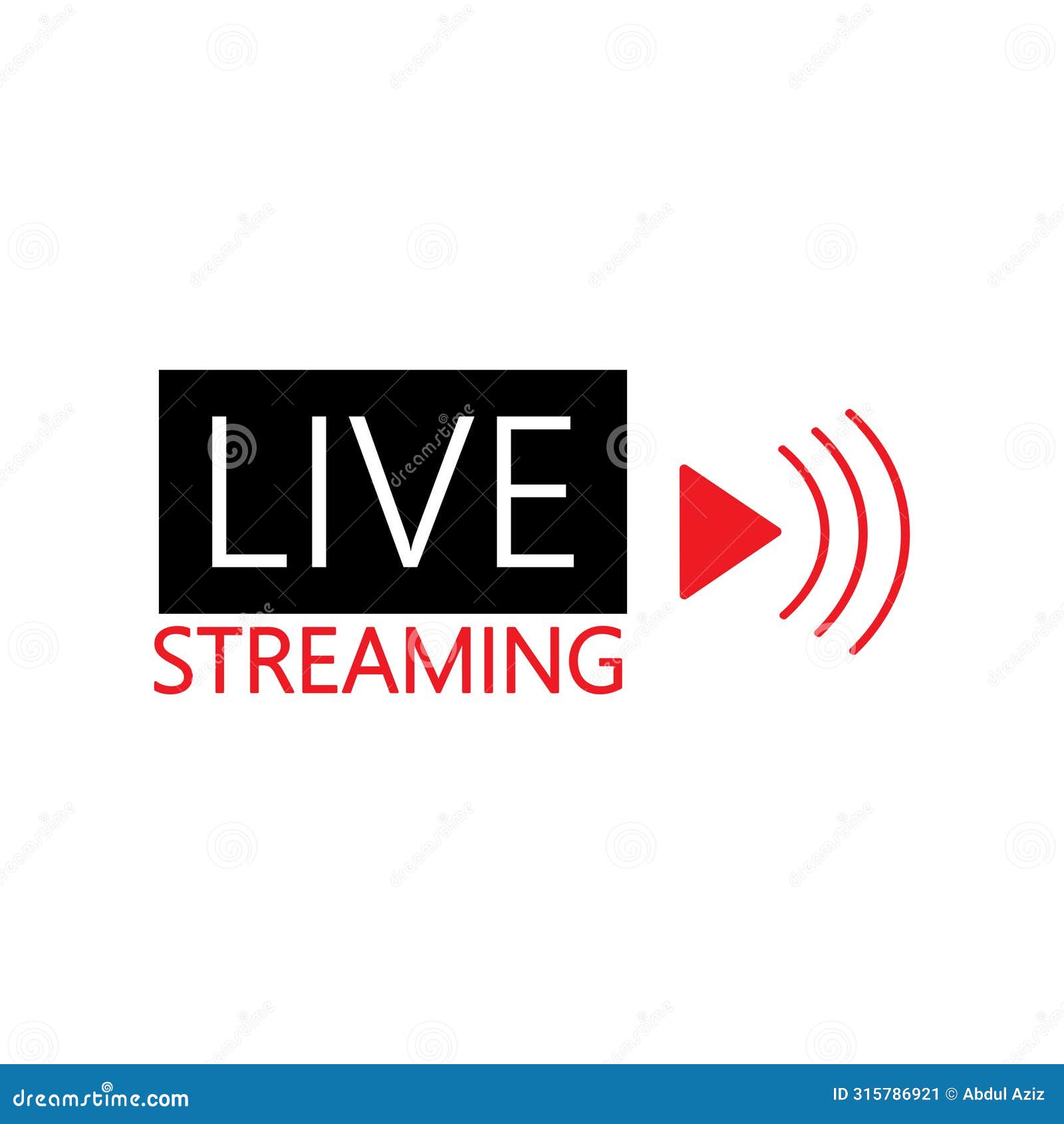 Live, play logo vector stock vector. Illustration of streaming - 315786921