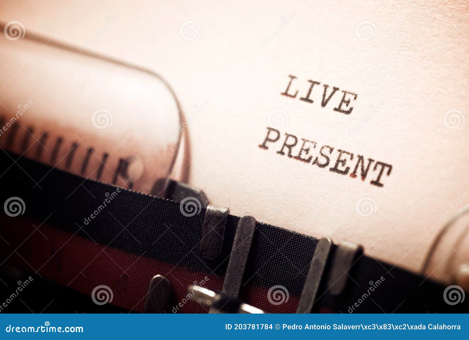 Live present phrase stock photo. Image of present, ideas - 203781784