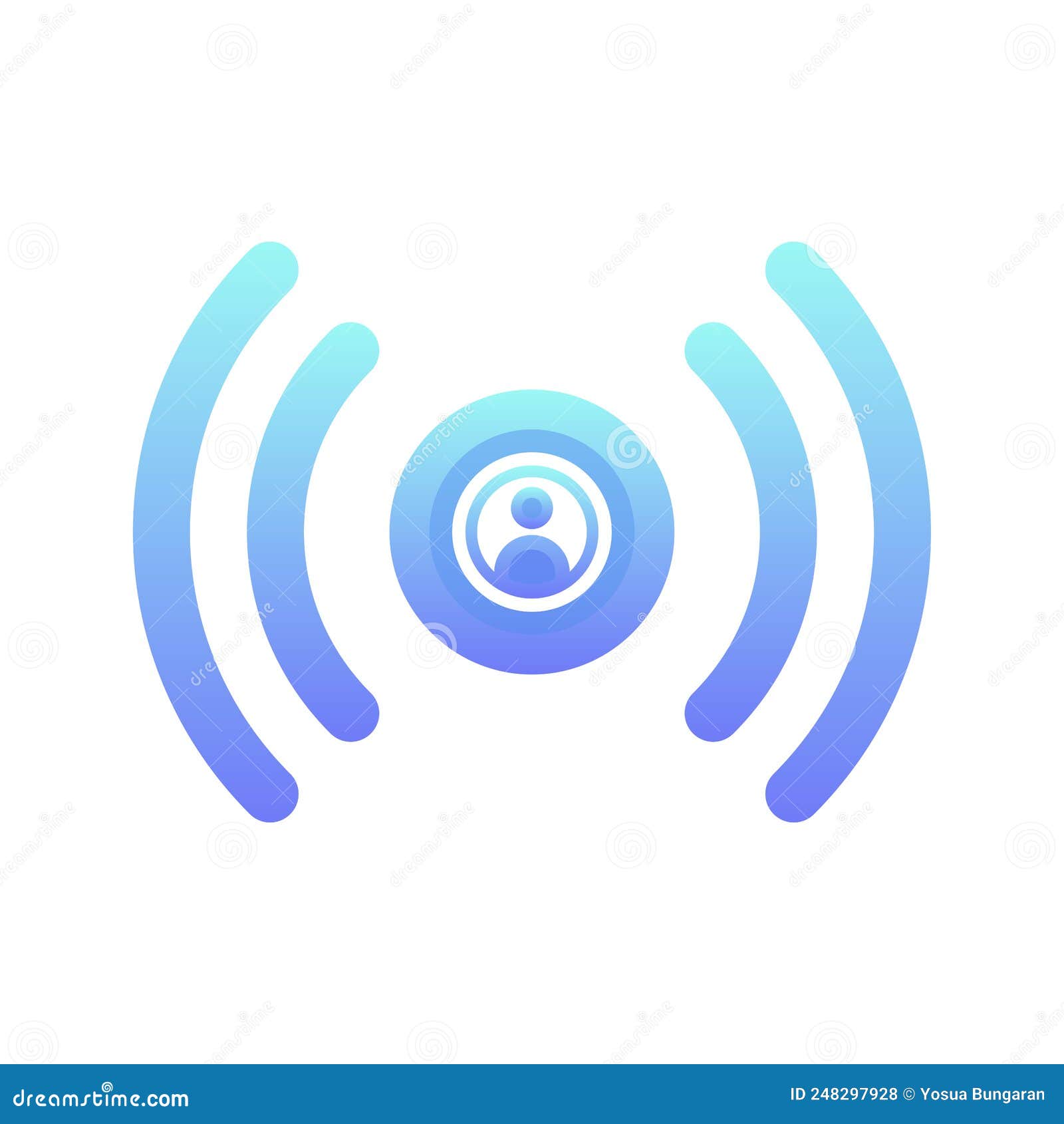 Live Profile Logo Gradient Design Template Icon Stock Vector ...