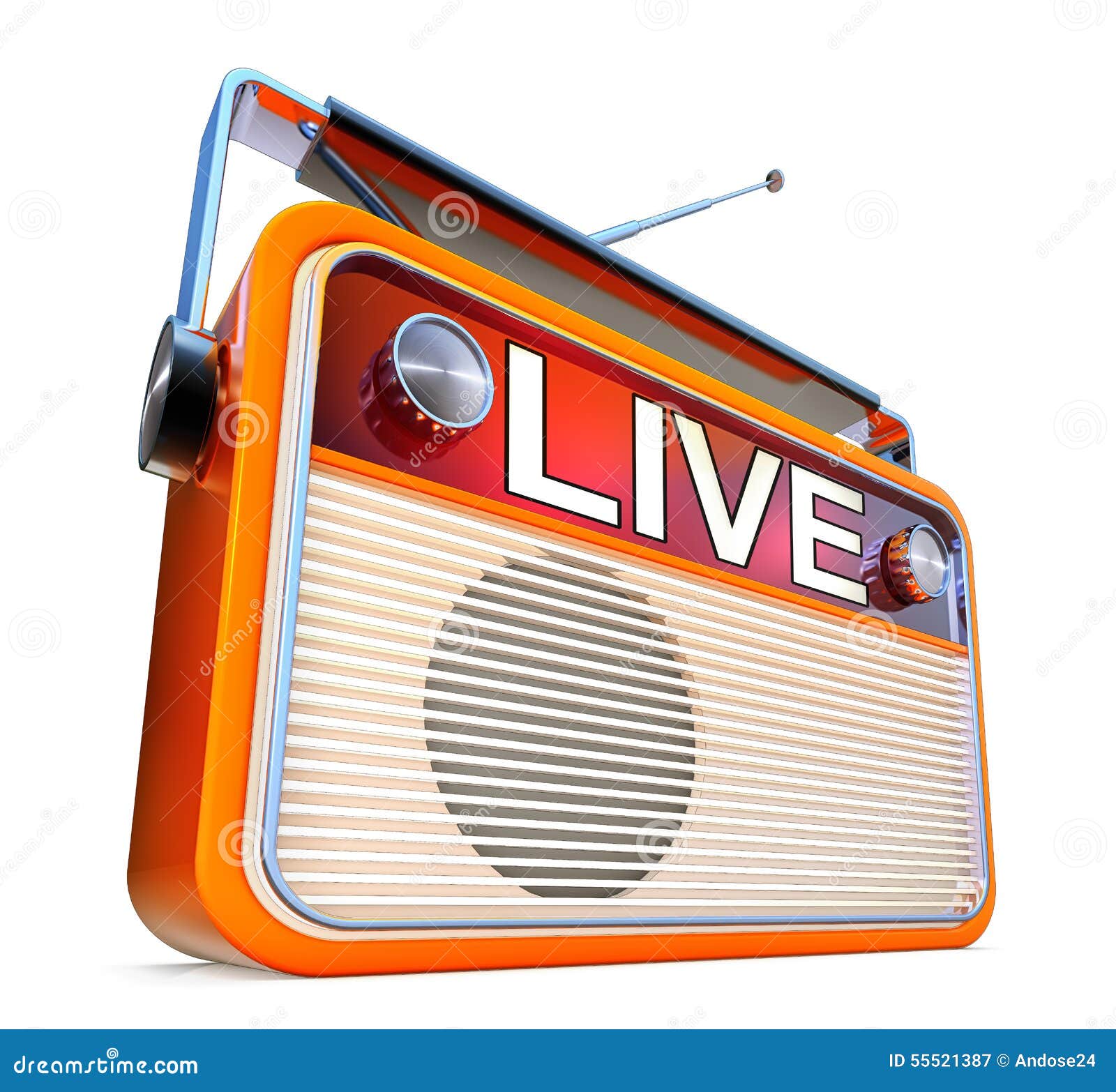 Live radio stock illustration. Illustration of record - 55521387
